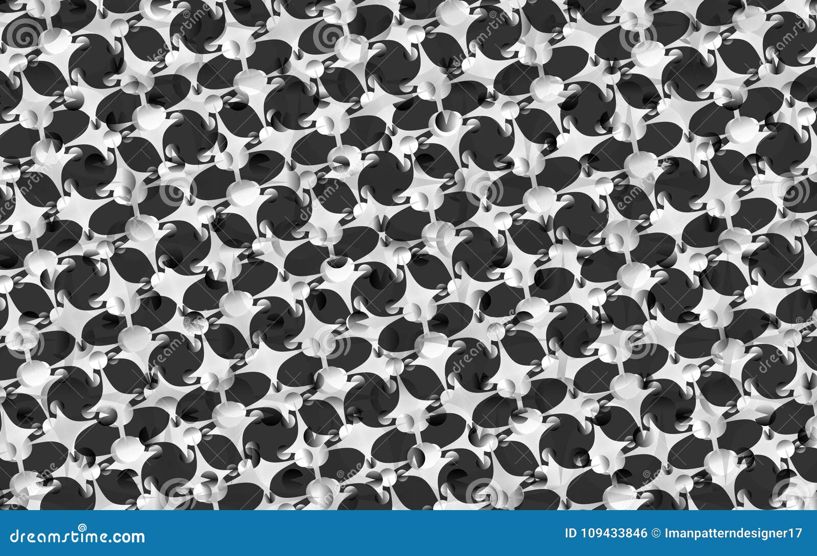 Seamless Fashionable Repeating Geometric Pattern in Grey Scale Stock ...