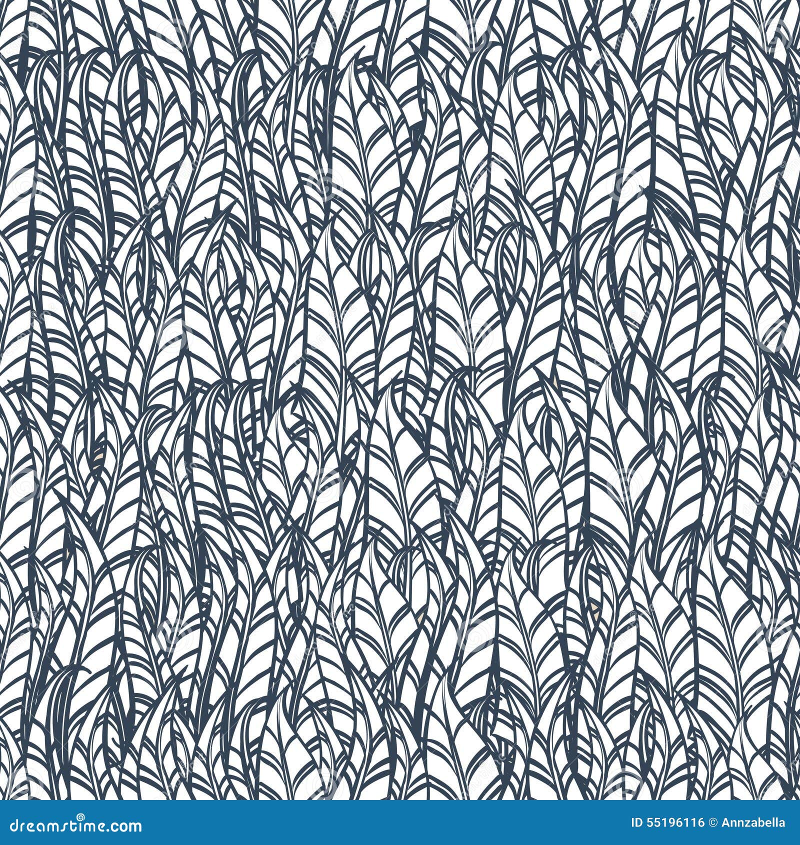 Seamless Feather Pattern. Vector Illustration Stock Vector ...