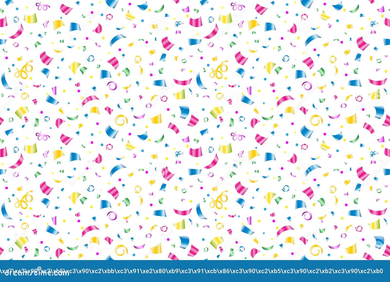 Seamless Festive Pattern of Shiny Multicolored Confetti, Vector Stock ...