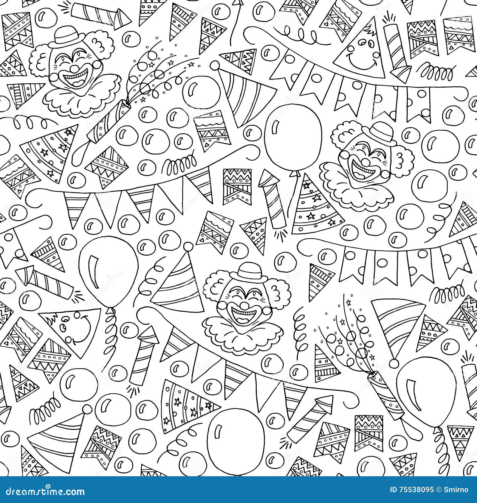Seamless festive pattern stock vector. Illustration of bubble - 75538095