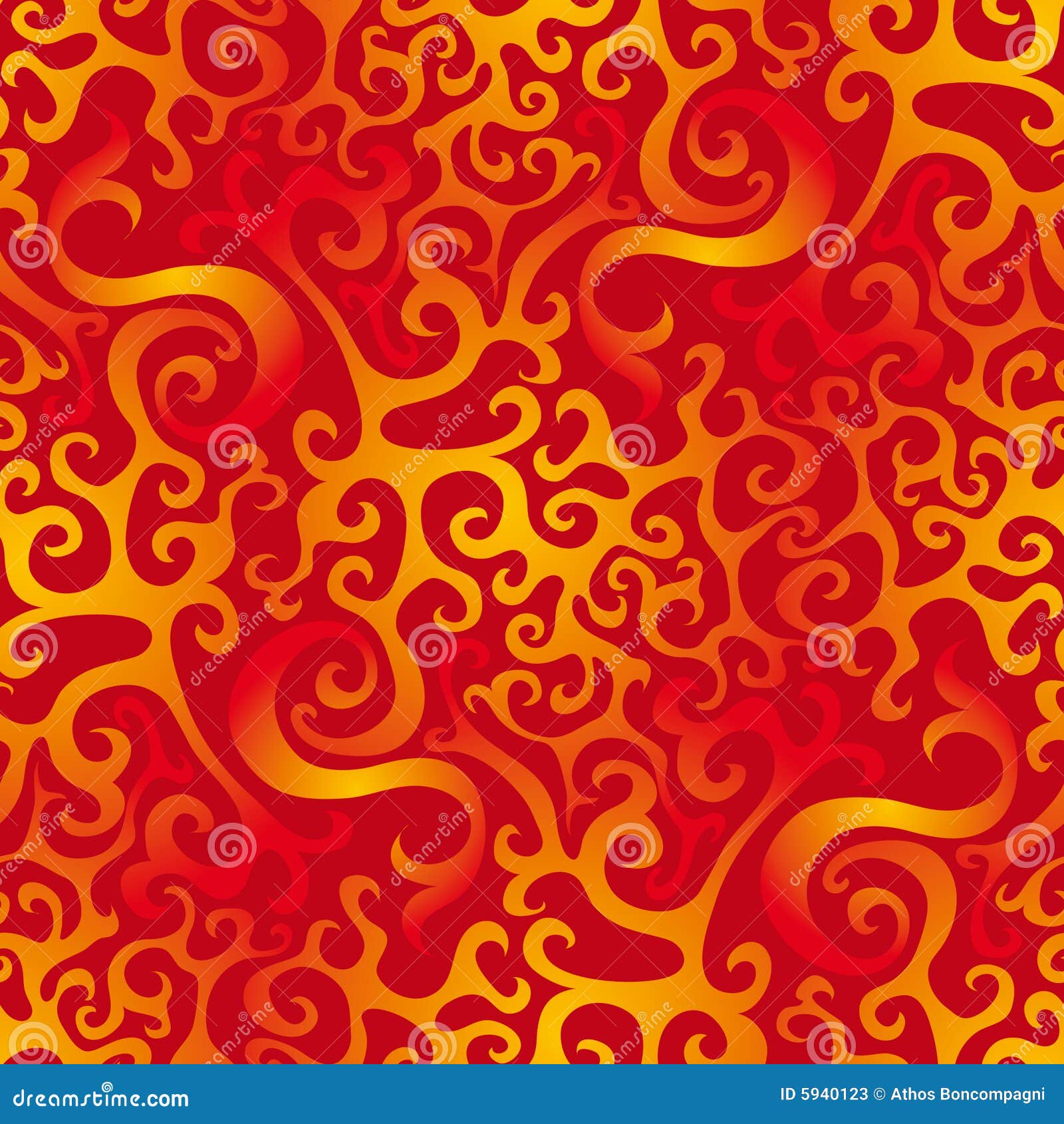 Seamless Fire Pattern stock vector. Illustration of pattern - 5940123