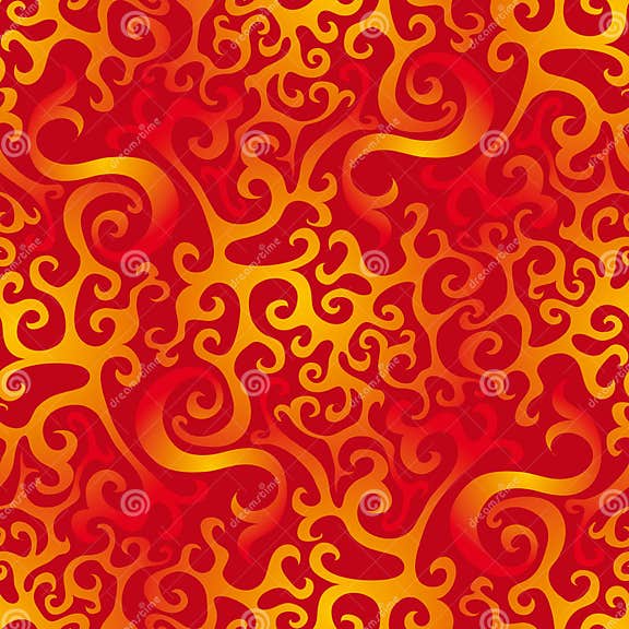 Seamless Fire Pattern stock vector. Illustration of pattern - 5940123