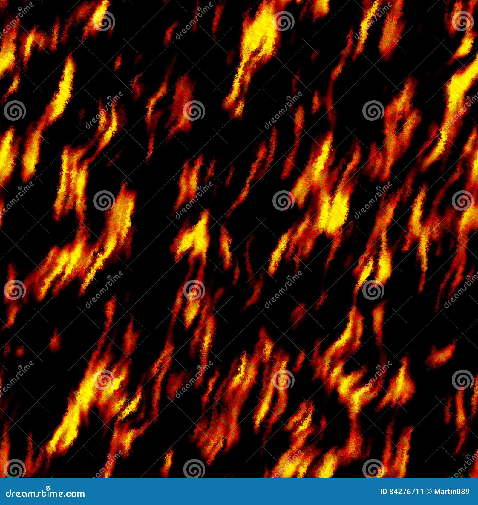 Seamless fire pattern stock illustration. Illustration of dangerous ...