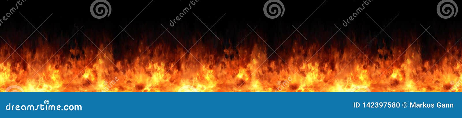 Seamless Fire Flame. Fires Flaming Pattern, Flammable Line Blaze Hot ...
