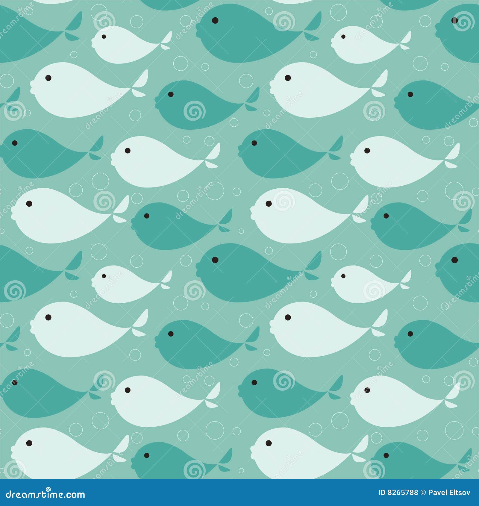 Fish Print Pattern Design