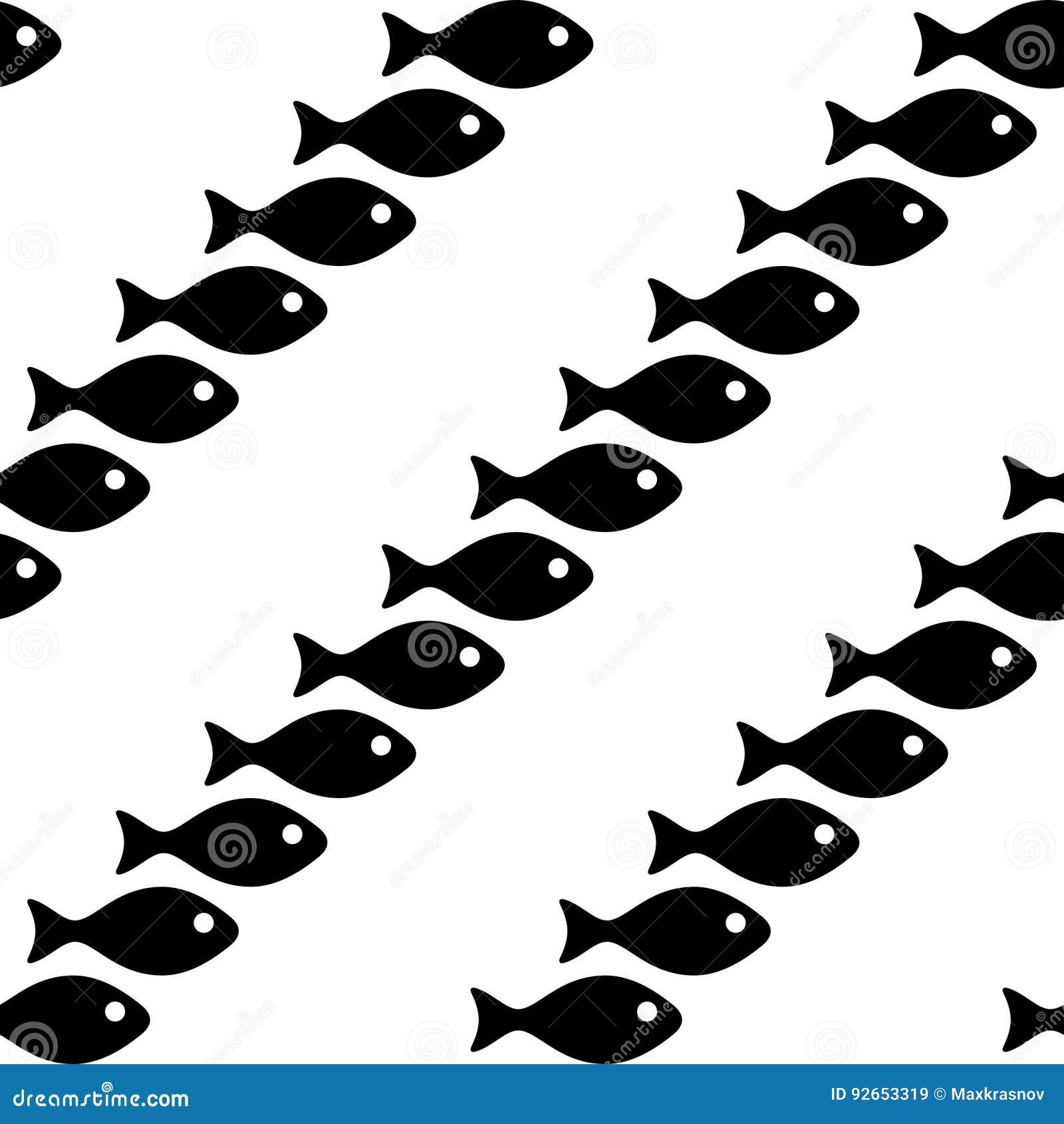 Seamless Fish Pattern stock vector. Illustration of decorative - 92653319