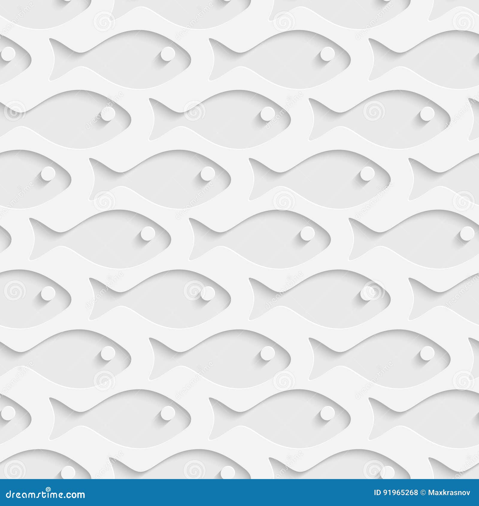 Seamless Fish Pattern stock vector. Illustration of fish - 91965268
