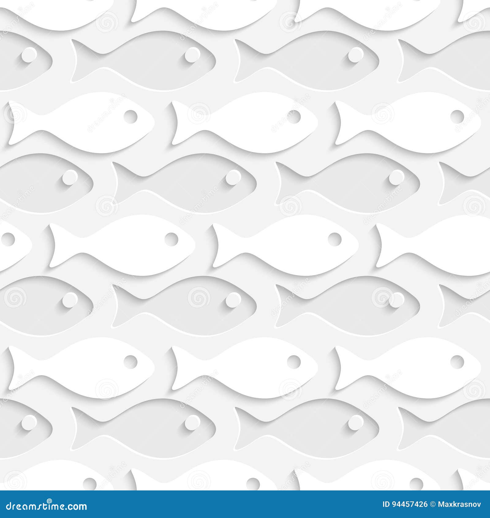 Seamless Fish Pattern stock vector. Illustration of fish - 94457426