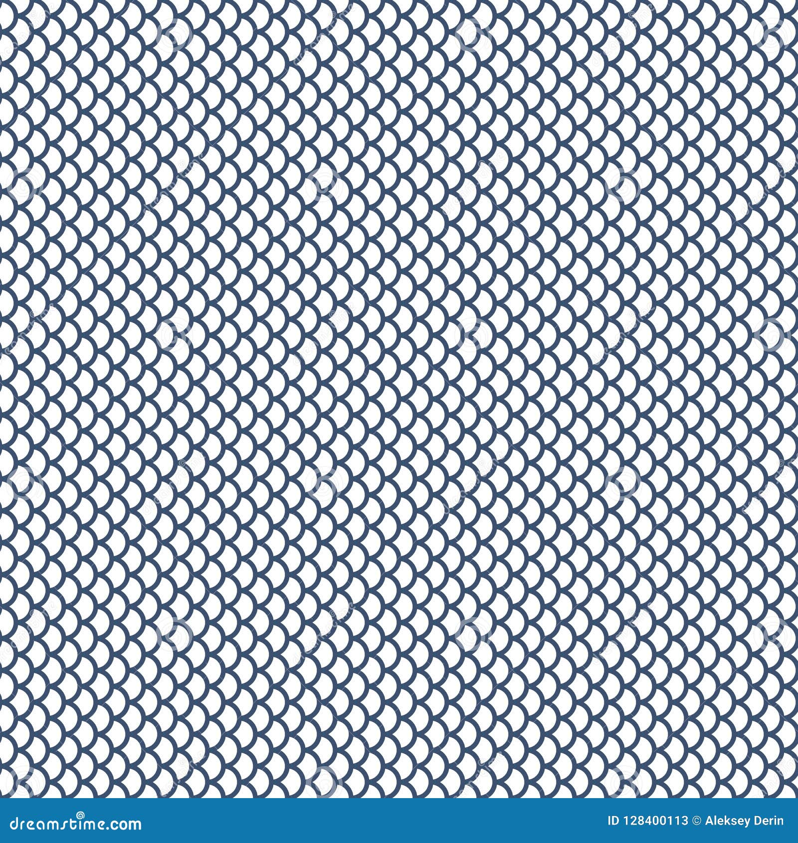 Seamless Fish Scale Pattern. Ornament of Repeating Arcs Stock ...