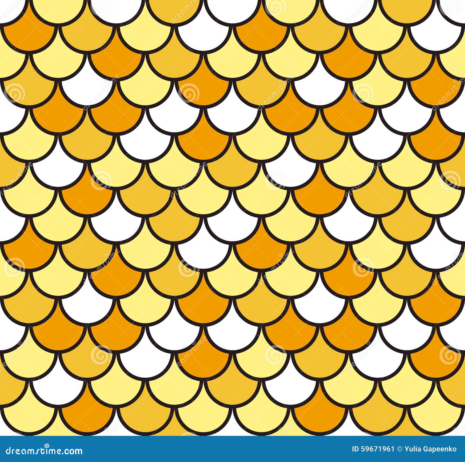Seamless Fish Scale Pattern Vector Illustration Stock Vector ...