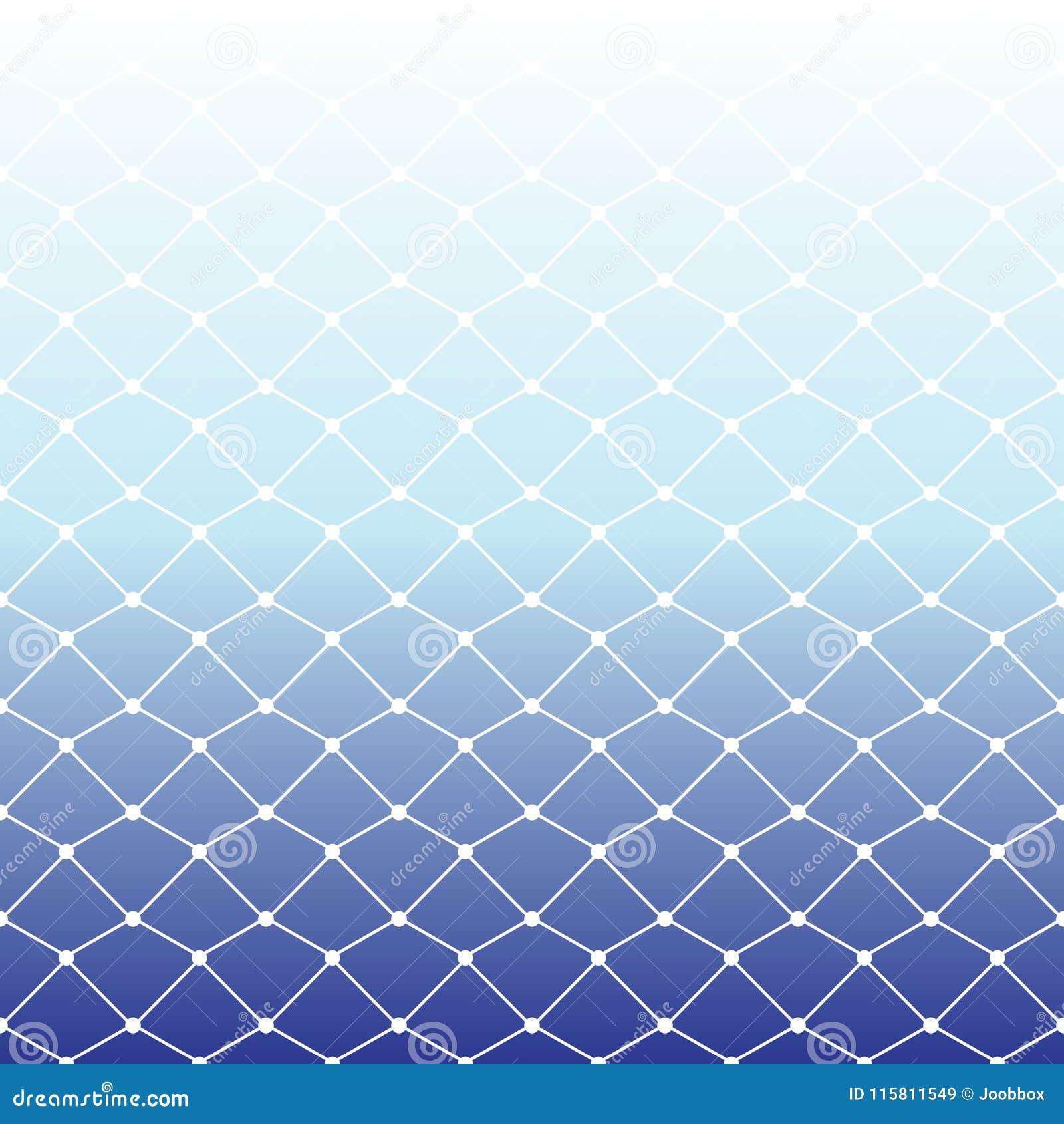 Seamless Fishing Net Pattern on White and Blue Gradient Background for ...