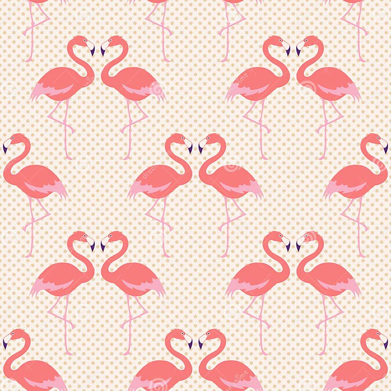 Seamless Flamingo Bird Pattern Stock Vector - Illustration of fashion ...