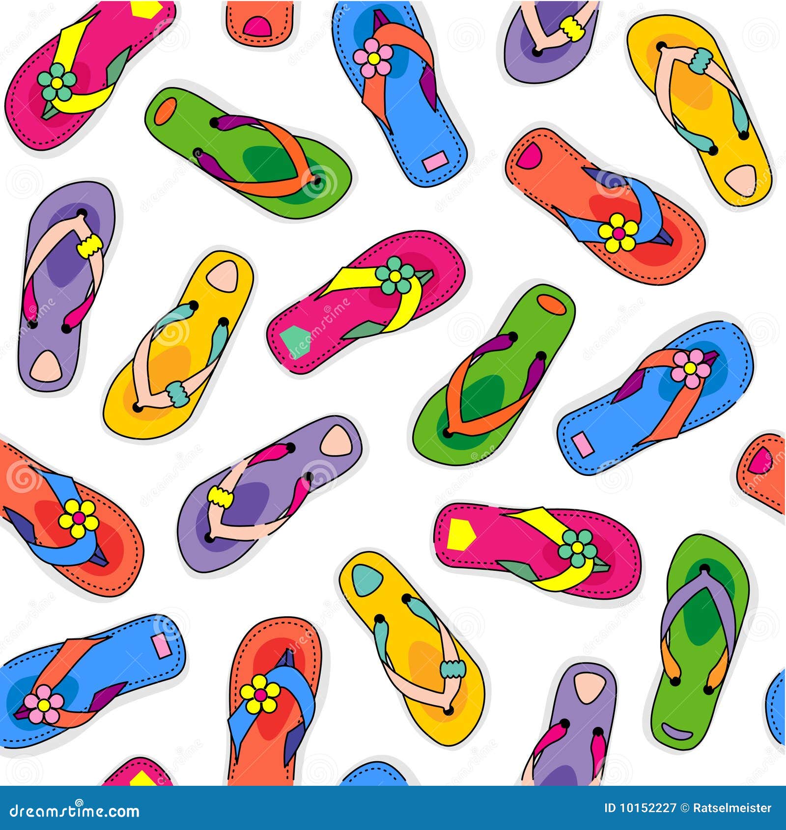 Flip Flop Printable Pattern