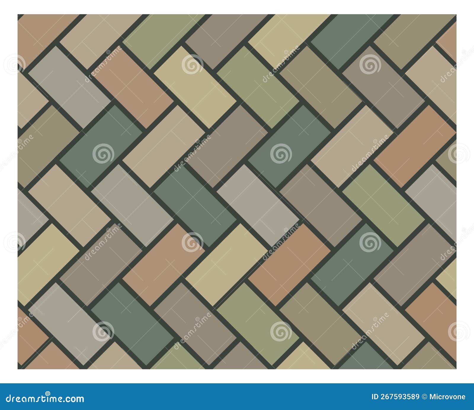 Seamless Floor Pattern. Color Wooden Herringbone Tiles Stock Vector ...