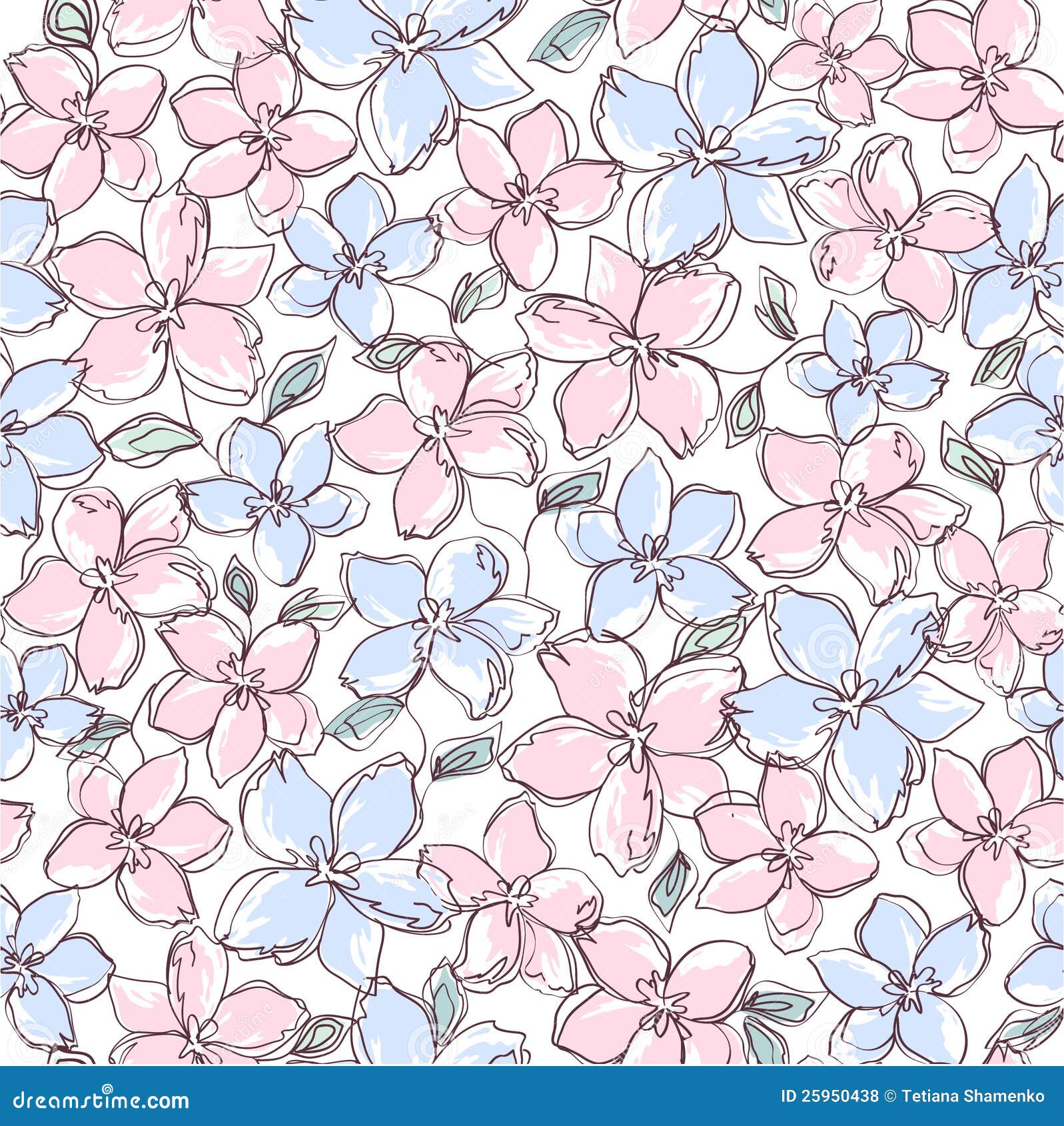 Seamless floral background stock vector. Illustration of abstract ...