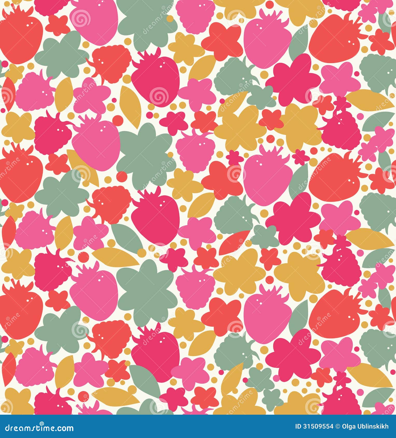 Floral Fabric Texture Seamless