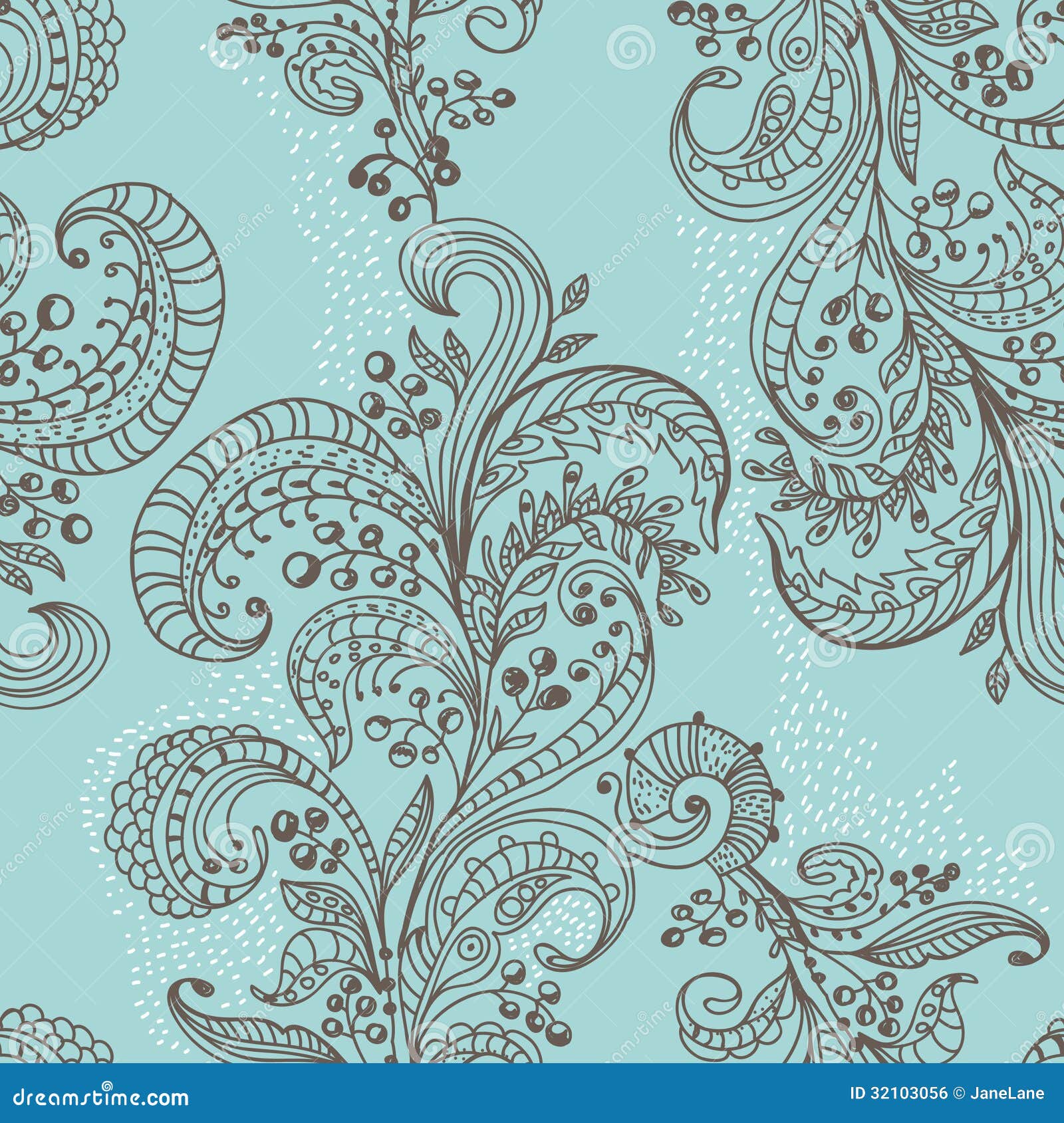 Seamless floral background stock illustration. Illustration of branch ...