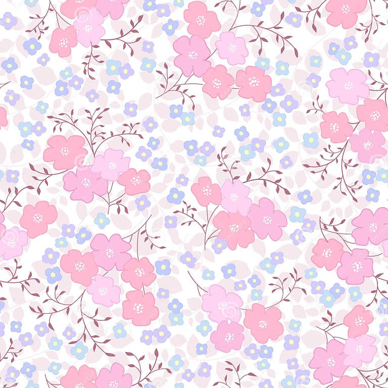 Seamless floral background stock illustration. Illustration of modern ...