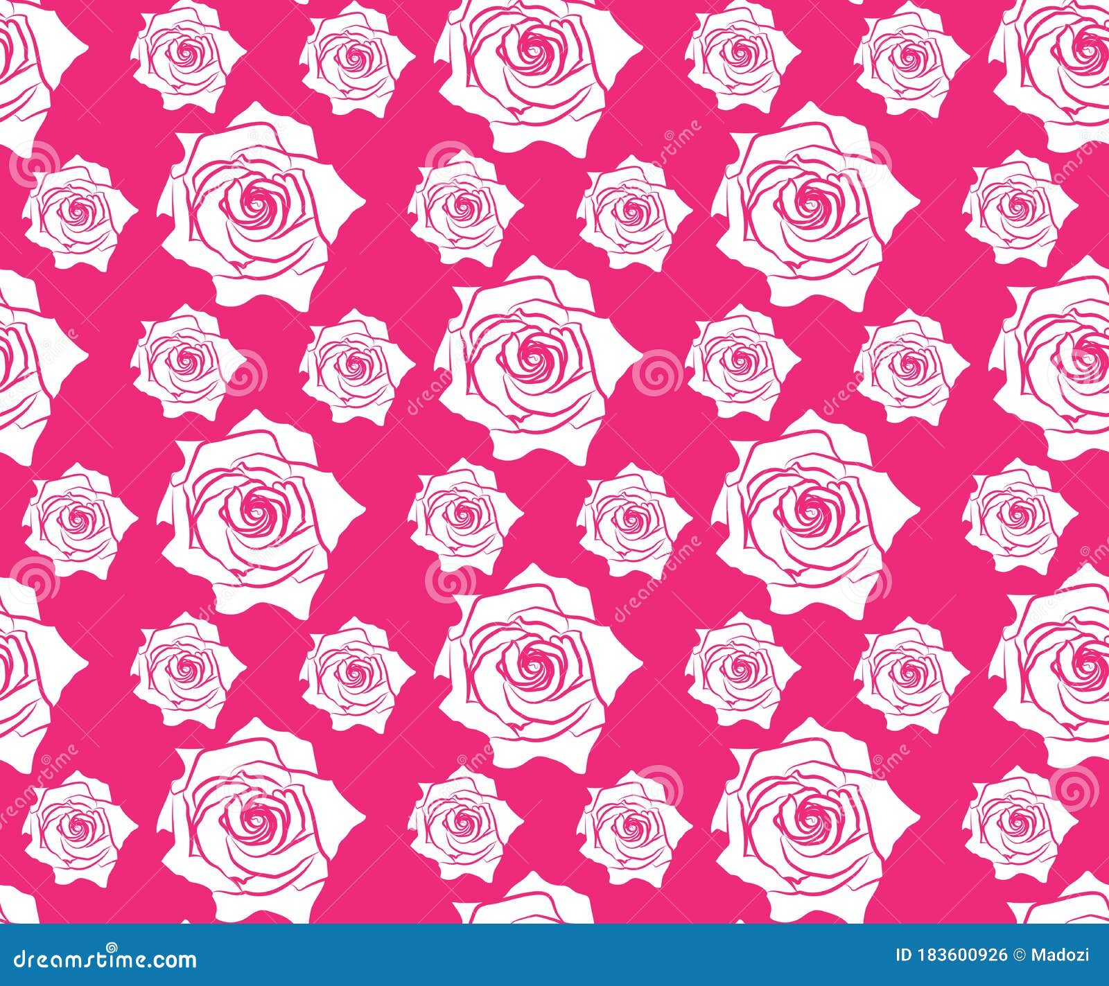 Seamless Floral Background with Roses Stock Vector - Illustration of ...