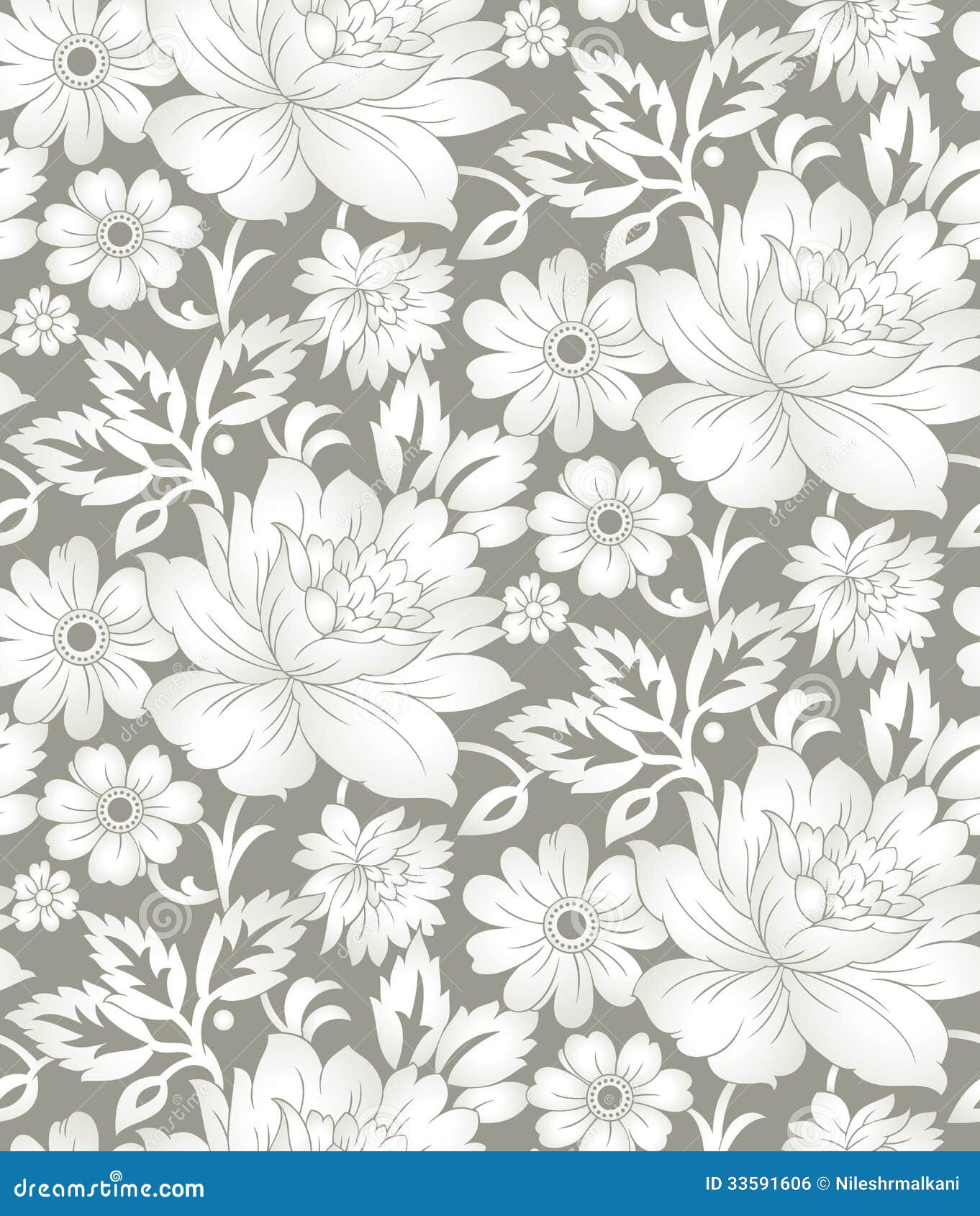 Seamless Floral Background for Textile Design Stock Vector ...