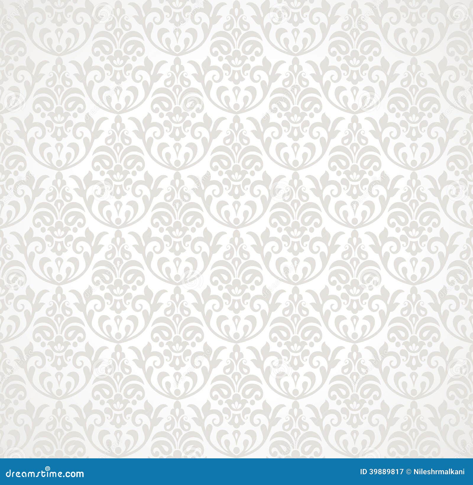 Seamless Floral Ornamental Background Stock Vector - Illustration of ...