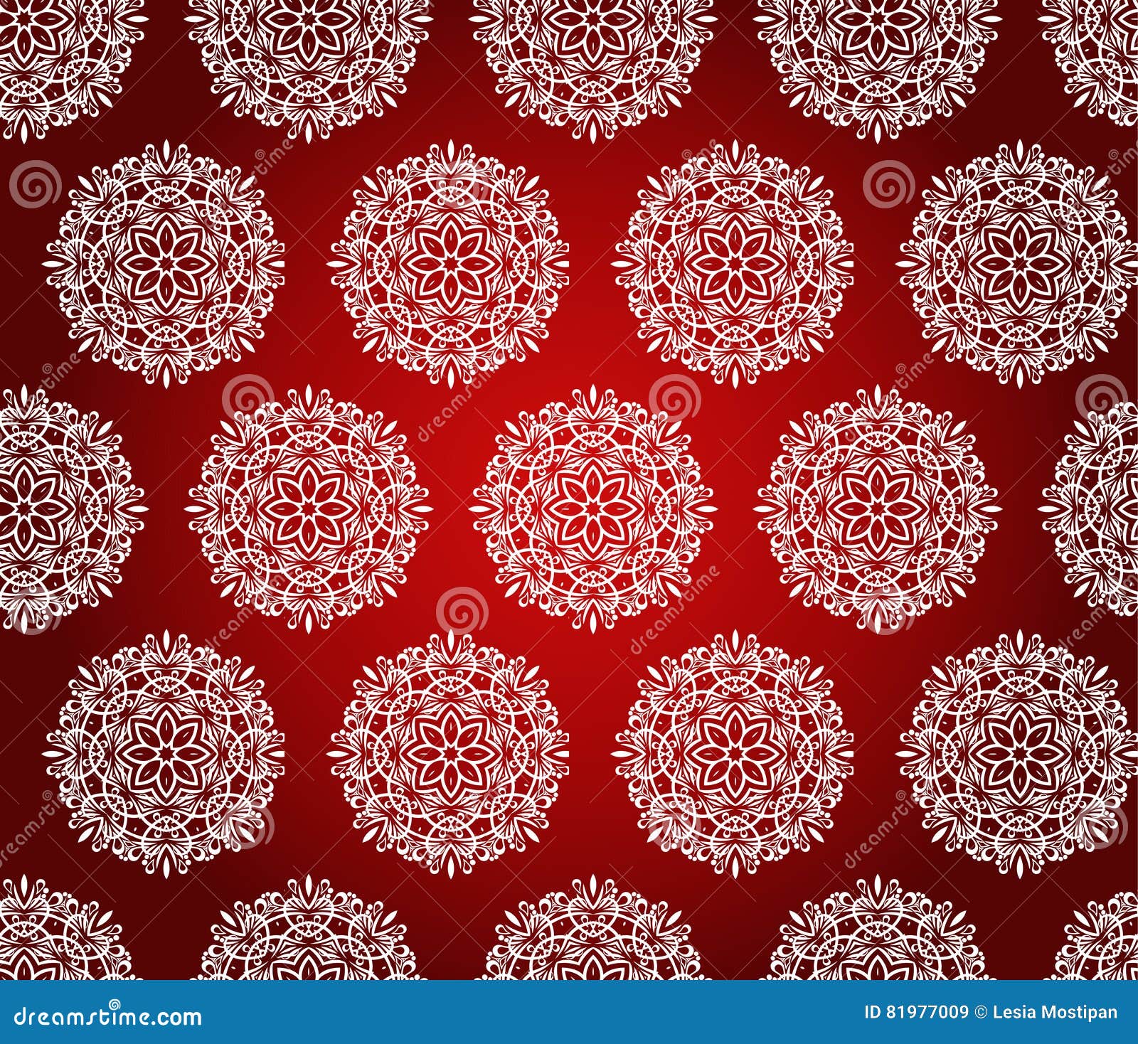 Seamless Floral Ornamental Background, Vector Stock Vector ...