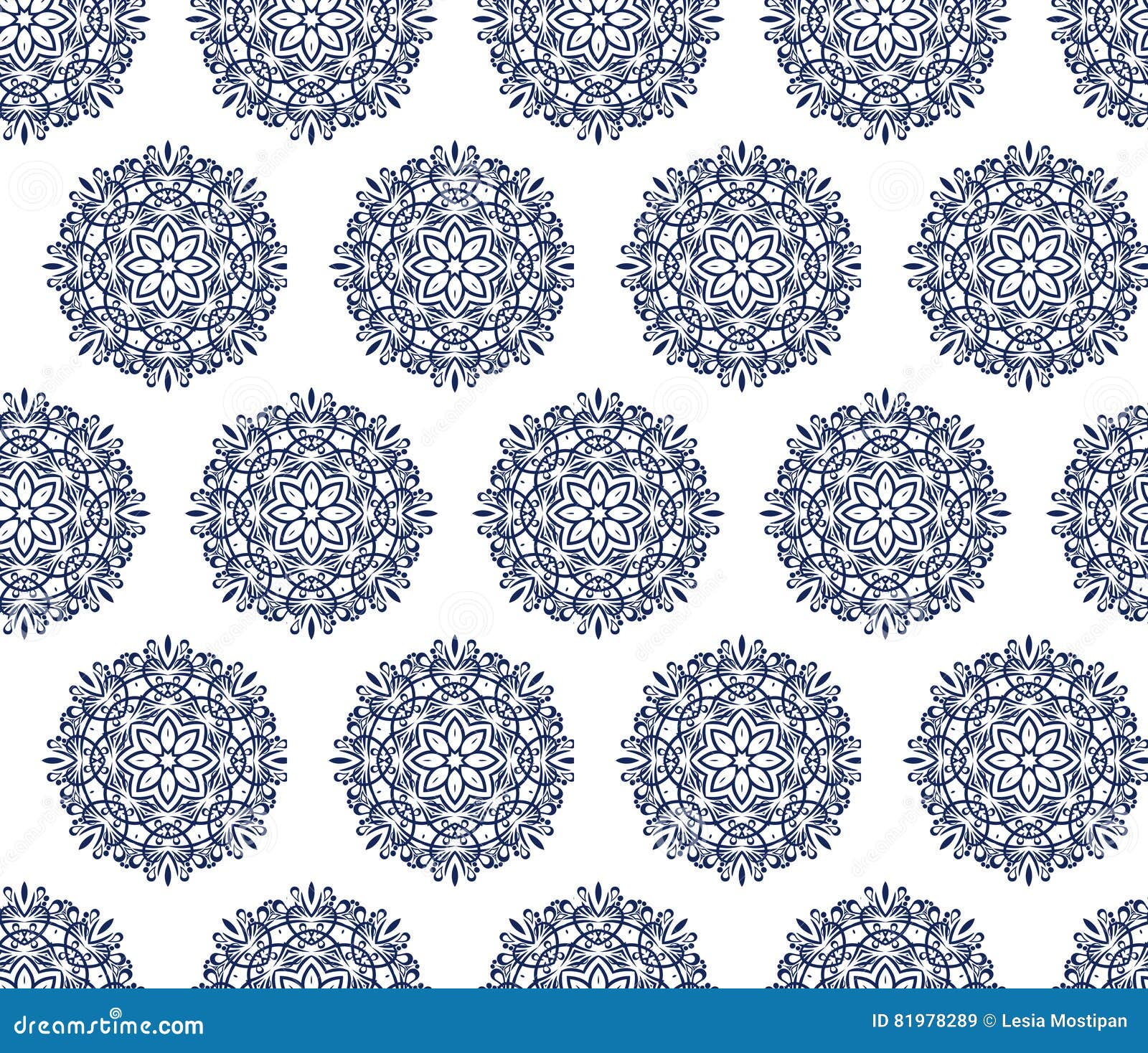 Seamless Floral Ornamental Background, Vector Stock Vector ...