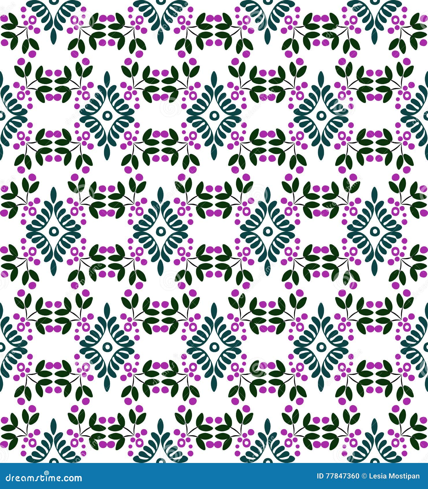 Seamless Floral Ornamental Vector Background Stock Vector ...