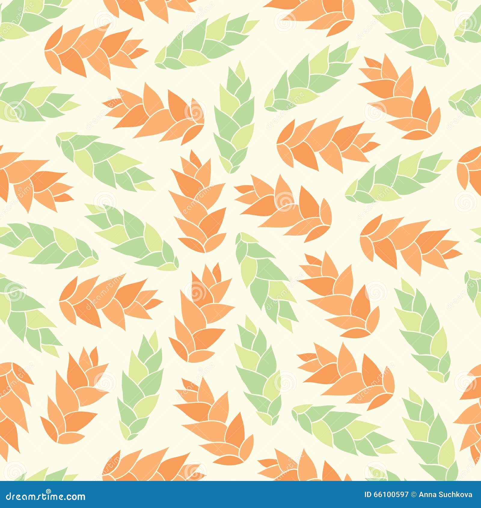 Seamless Floral Pattern Background Stock Vector - Illustration of ...