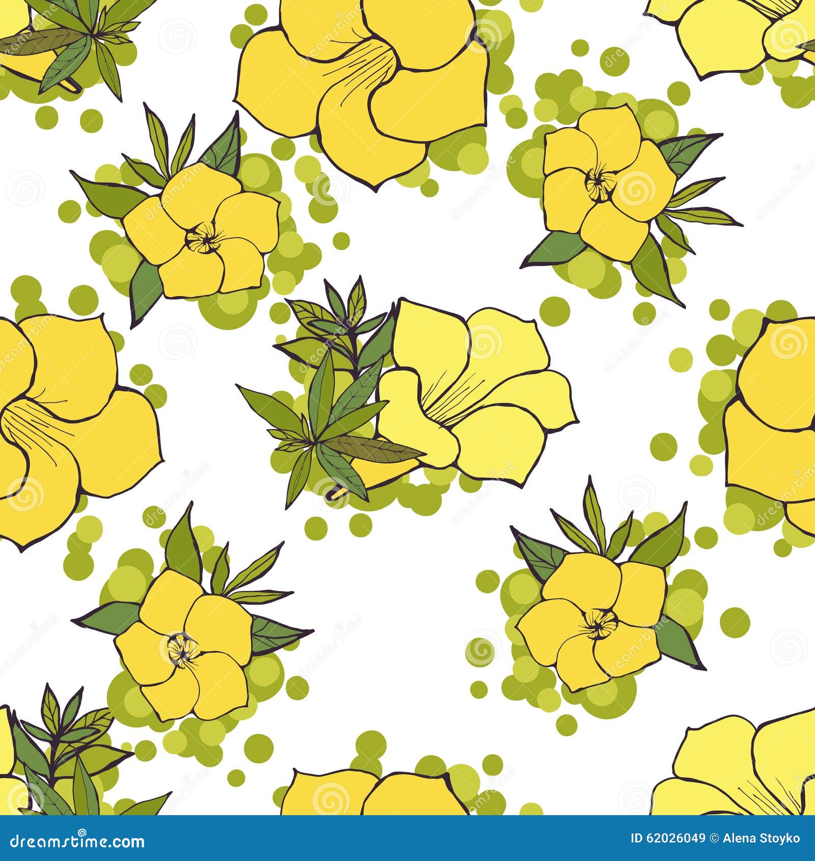 Seamless floral pattern stock vector. Illustration of flora - 62026049