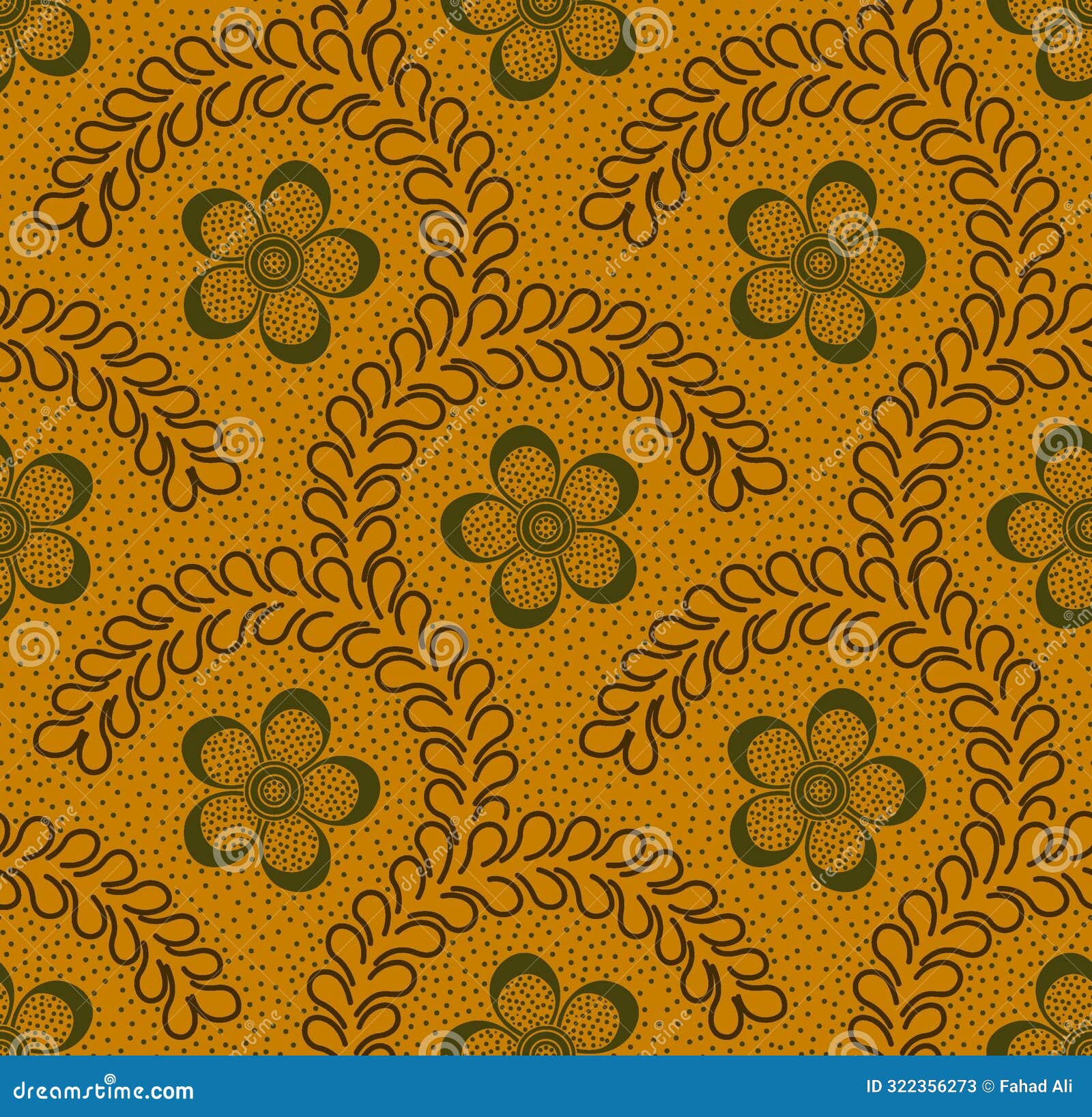 Seamless Floral Pattern with Colorful Background Stock Illustration ...