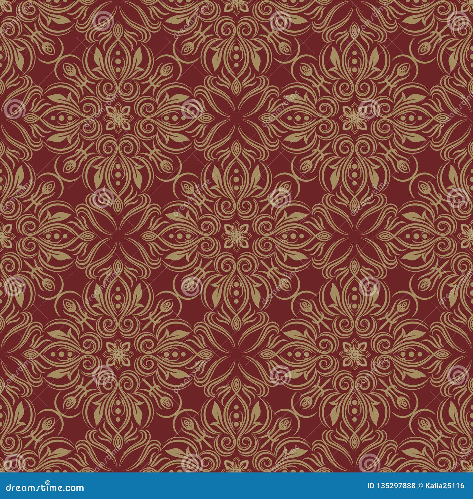 Vector Seamless Border in Victorian Style Stock Vector - Illustration ...