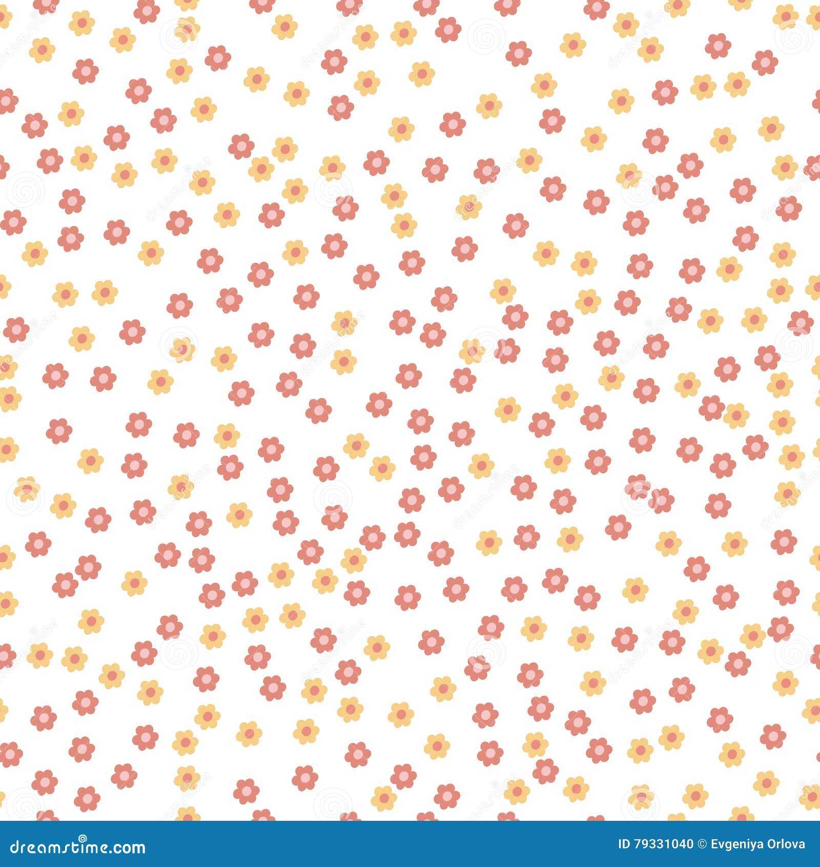 Seamless Floral Pattern. Flowers Texture on White Background. Stock ...