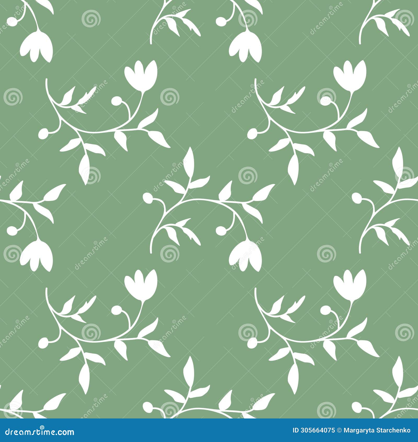 Seamless floral pattern stock illustration. Illustration of decor ...