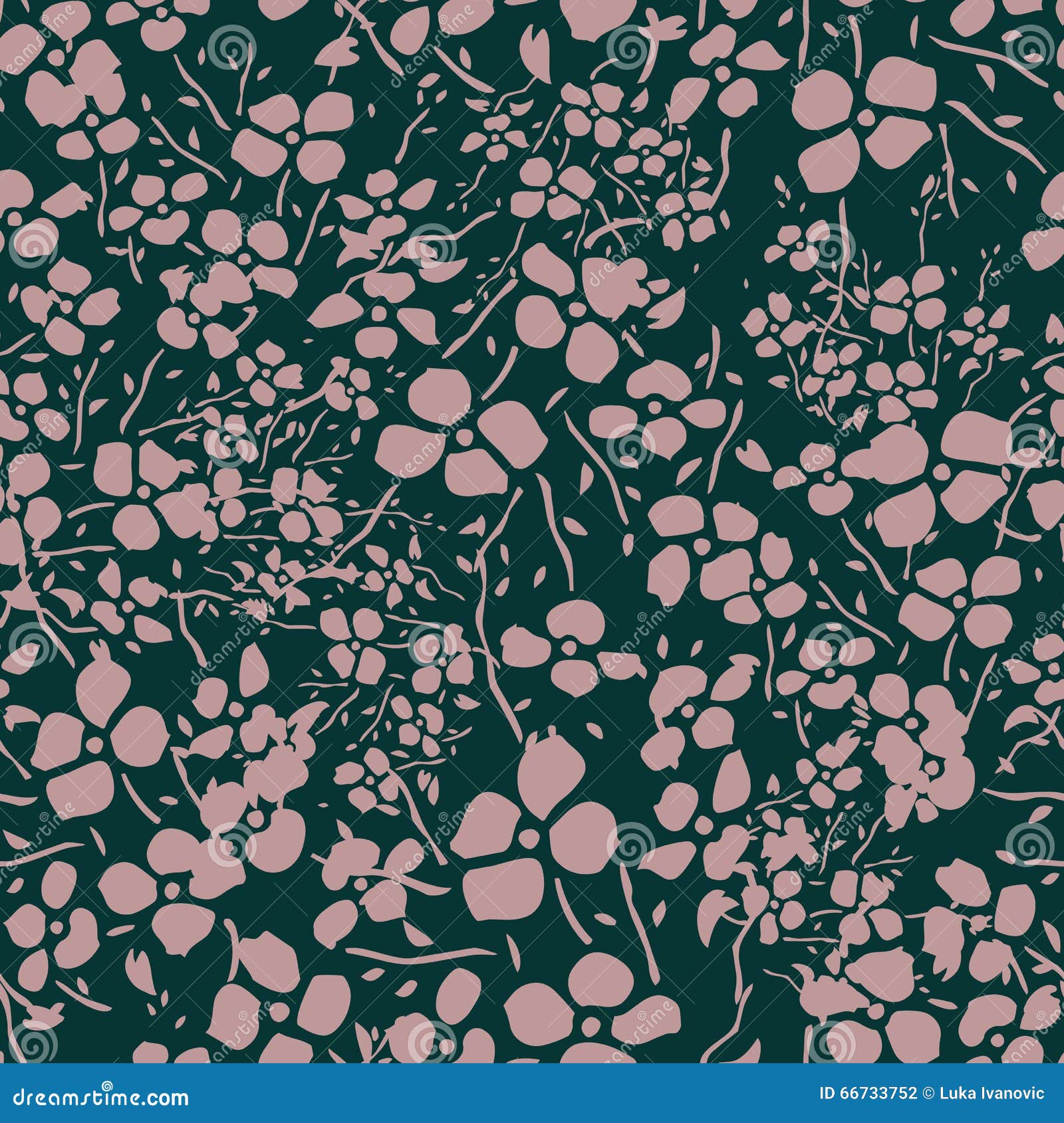 Seamless Floral Pattern stock illustration. Illustration of high - 66733752