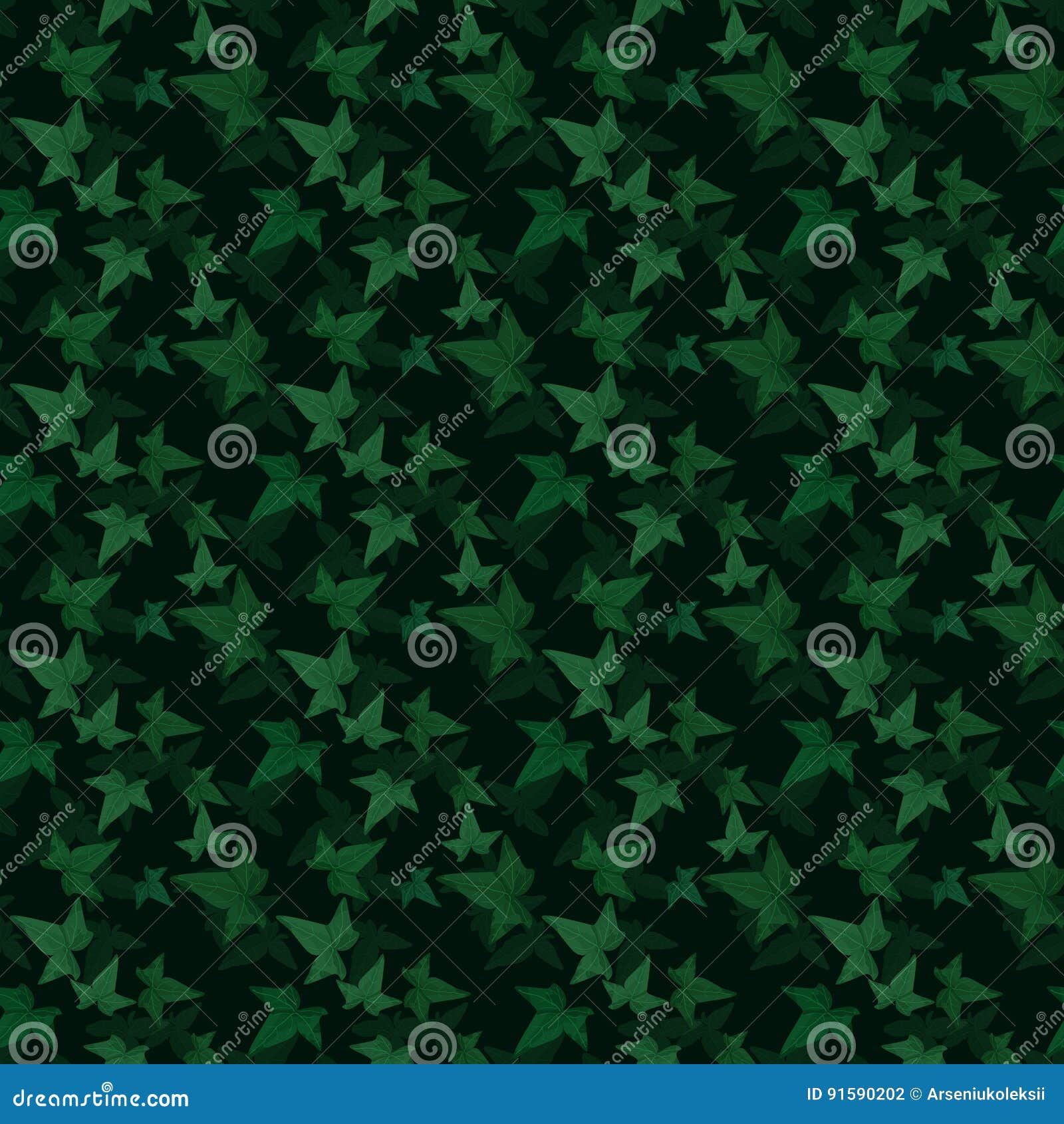 Seamless Floral Pattern. Ivy Elements Background Stock Vector ...