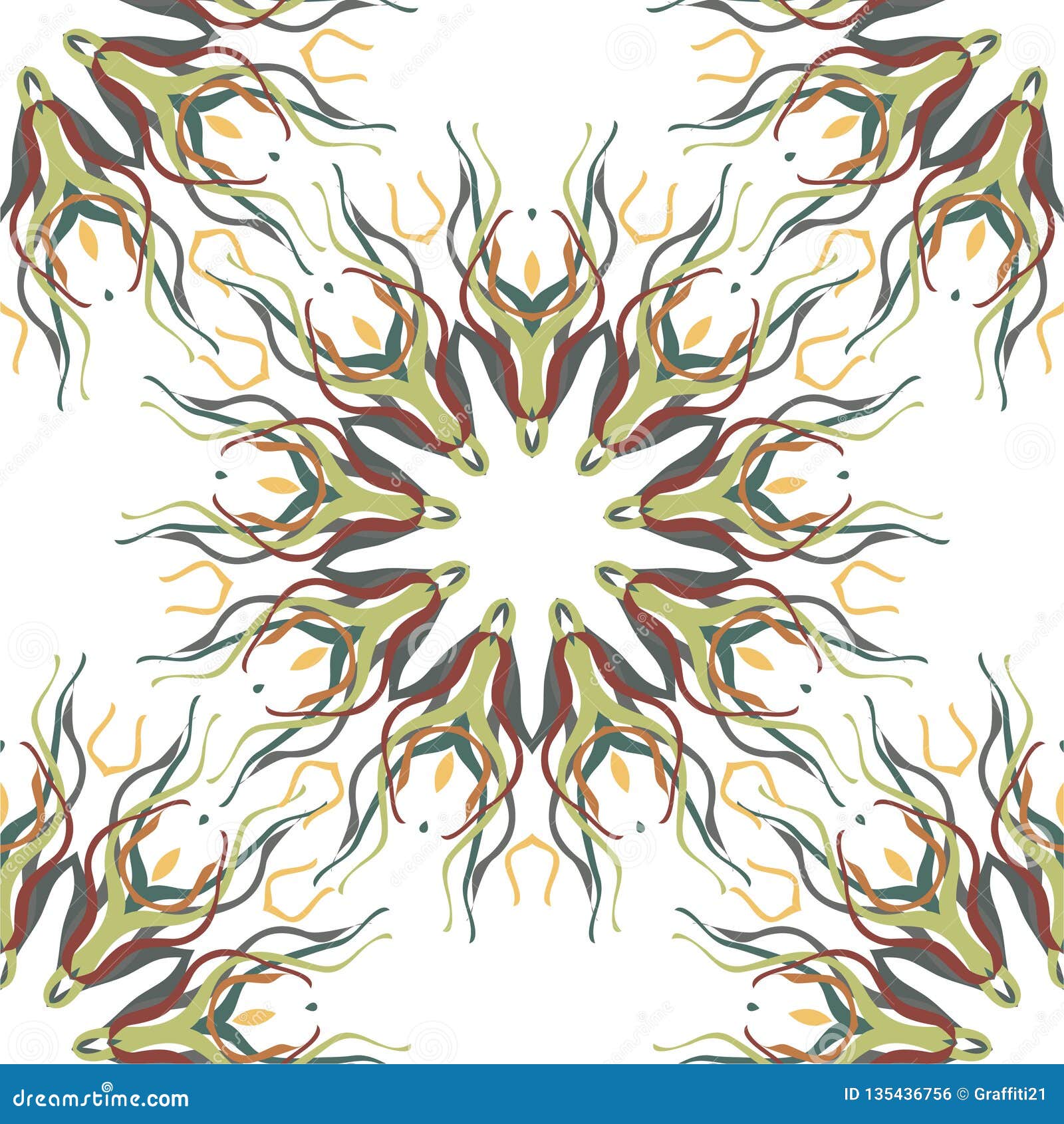 Seamless Floral Pattern on a Light Background Stock Vector ...