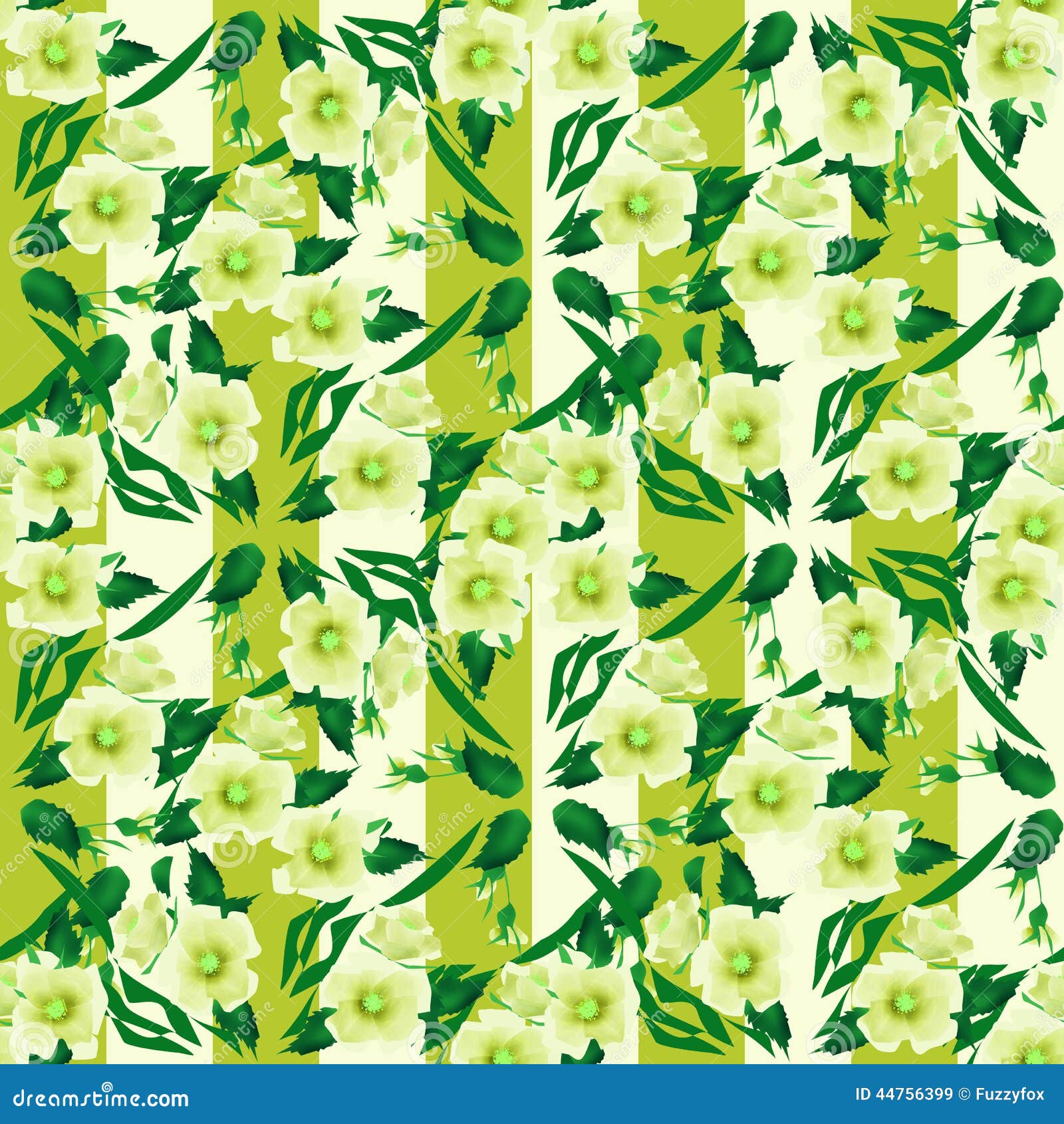 Seamless Floral Pattern Texture Striped Background Stock Illustration ...
