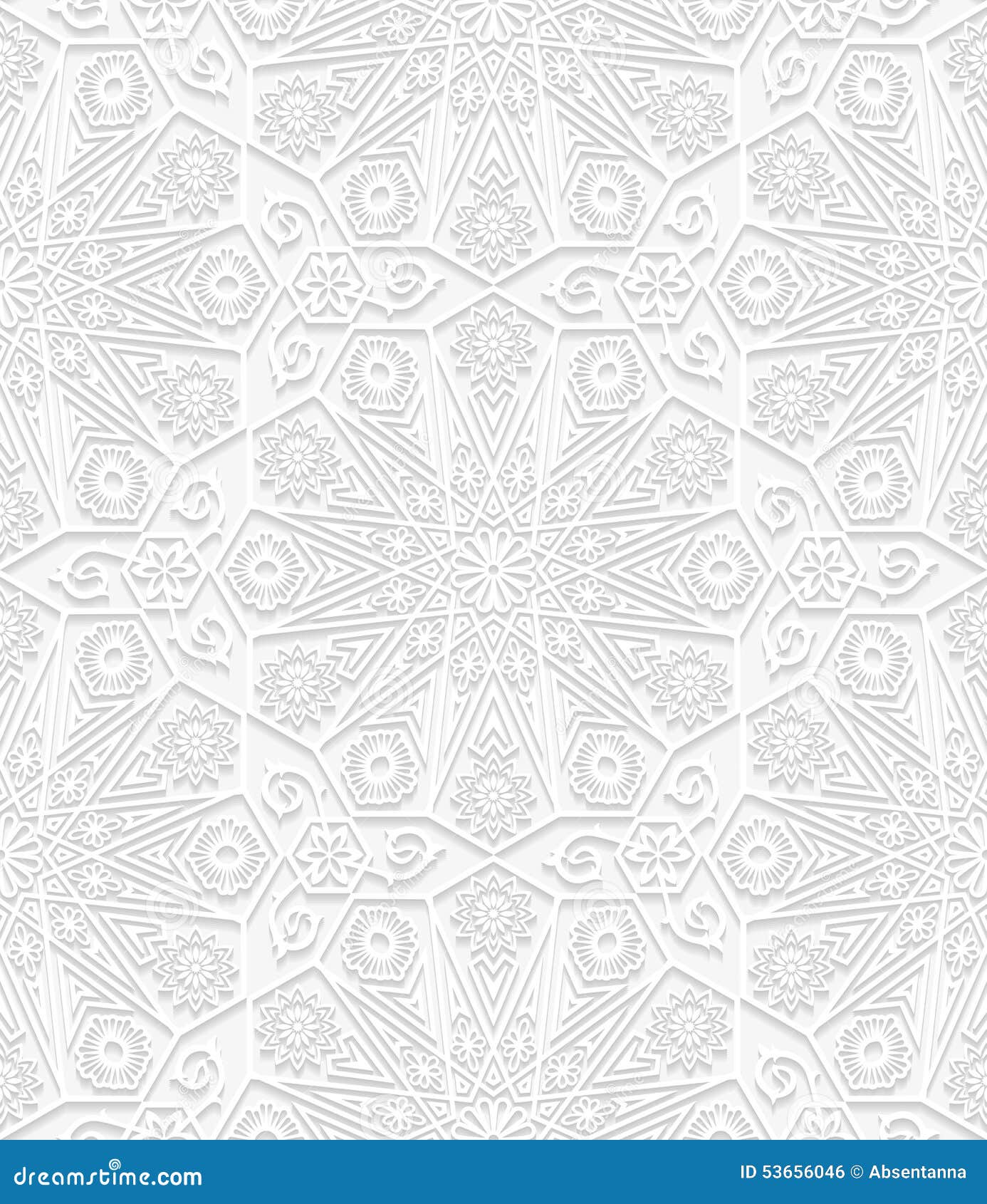 Seamless Floral Pattern in Traditional Style Stock Vector ...