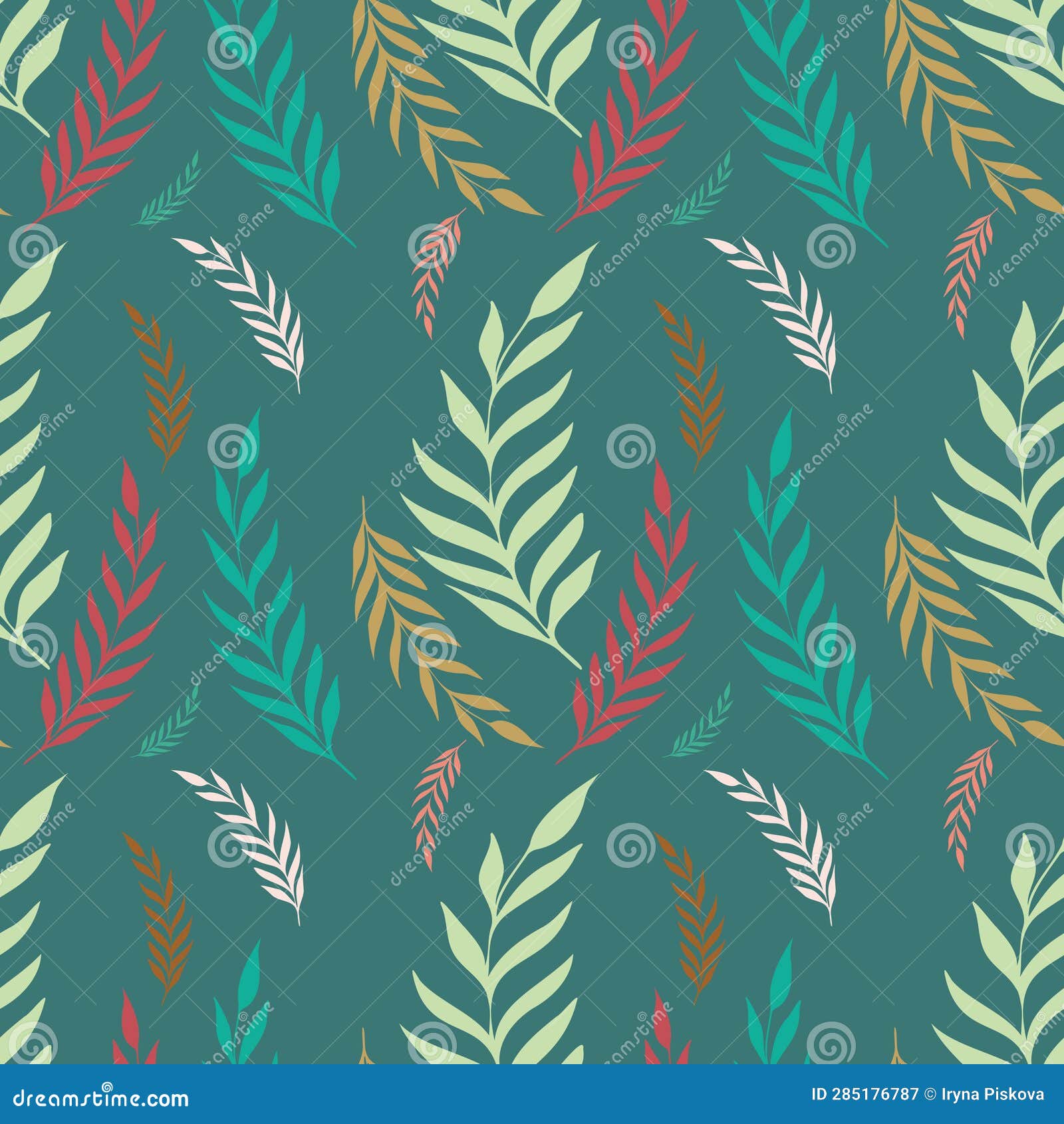 Seamless Floral Pattern Tropical Texture Stock Vector - Illustration of ...