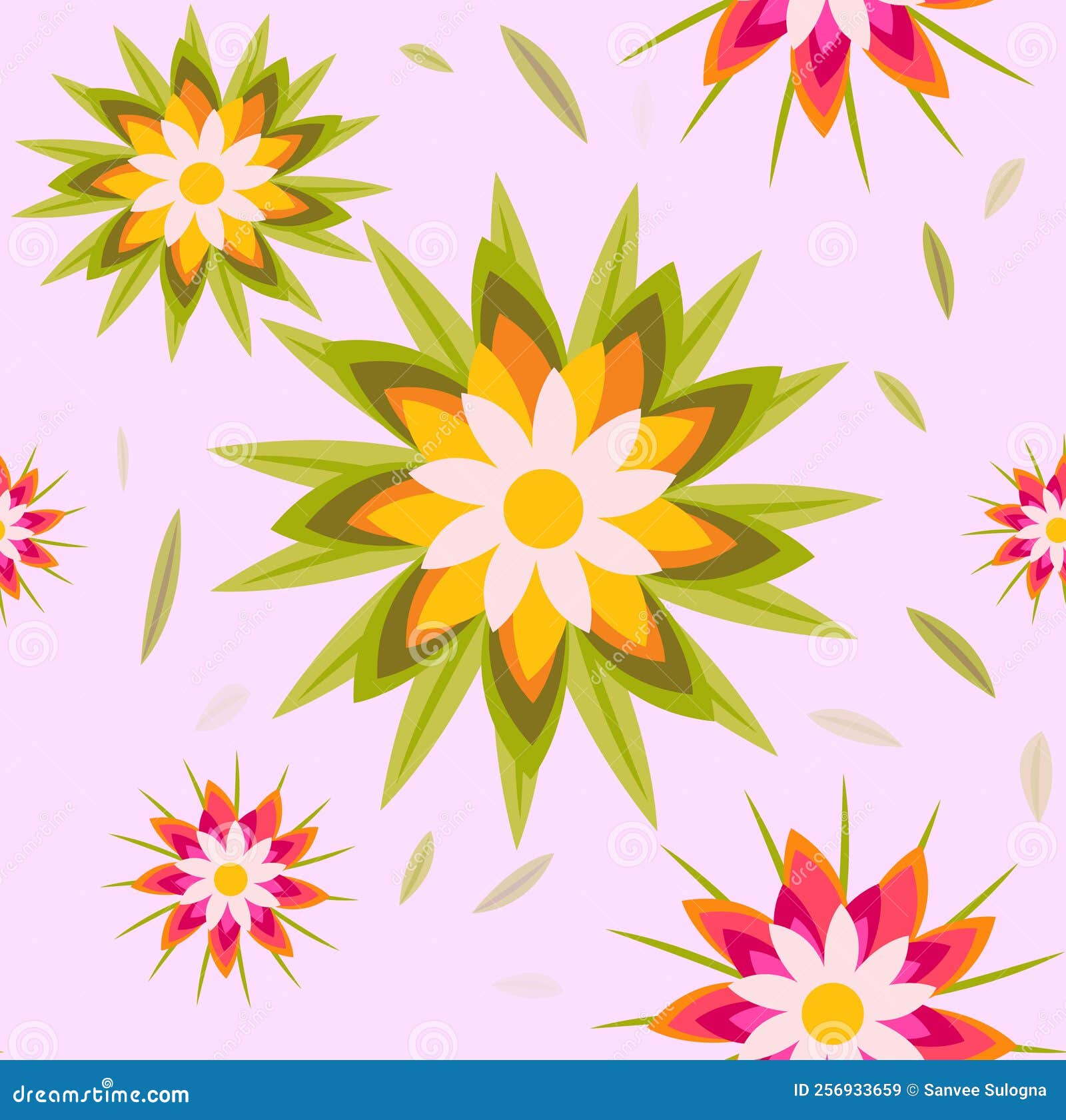 Seamless Floral Pattern Vector Artwork Stock Vector - Illustration of ... Seamless Floral Pattern Vector Artwork Stock Vector - Illustration of ...