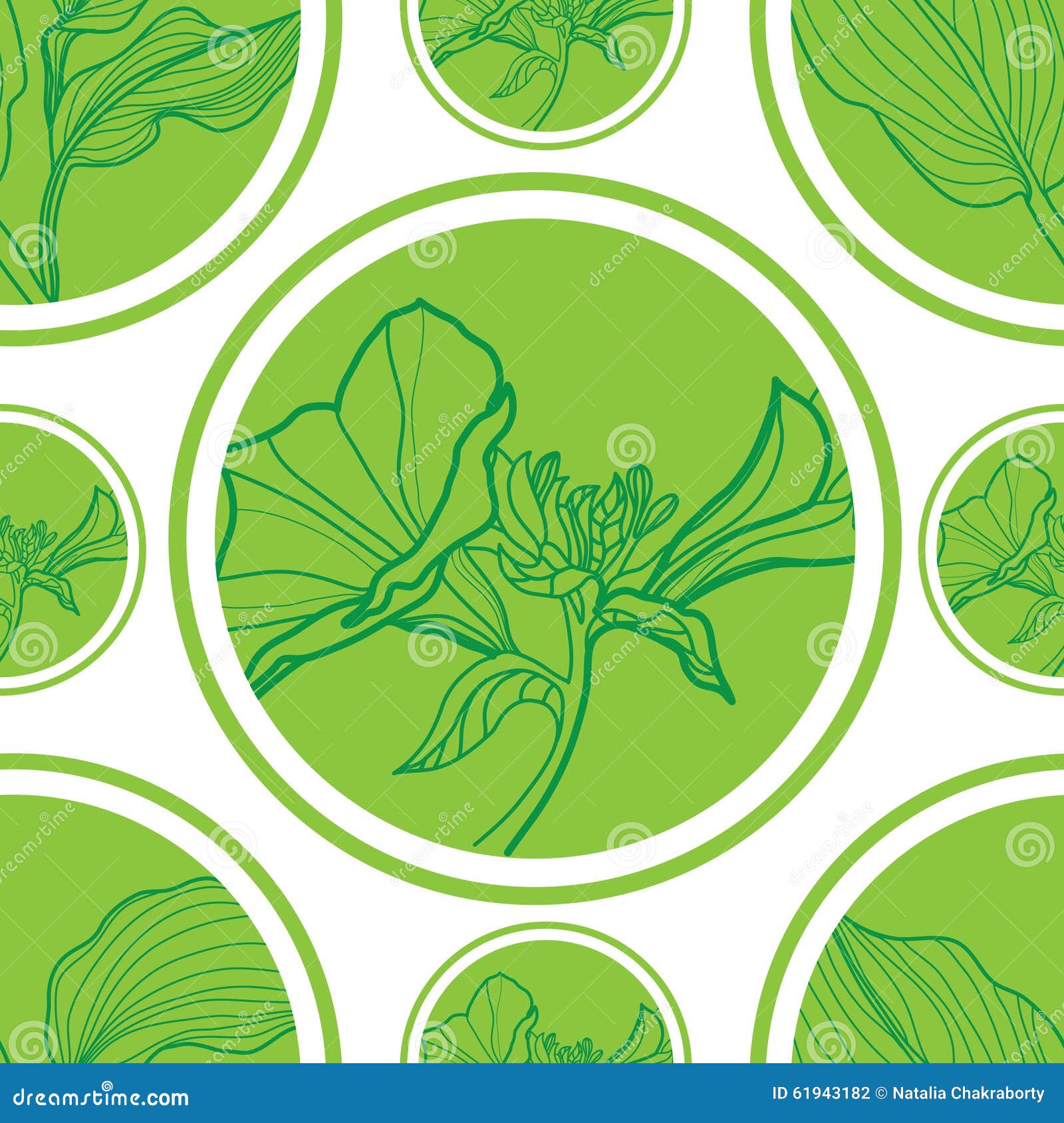 Seamless floral pattern stock vector. Illustration of botanics - 61943182