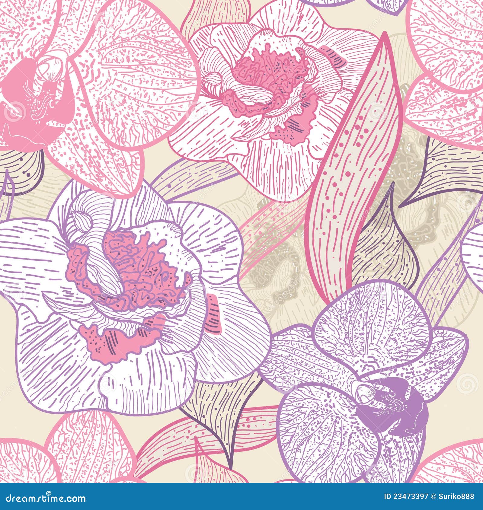 Seamless floral texture stock illustration. Illustration of beautiful ...