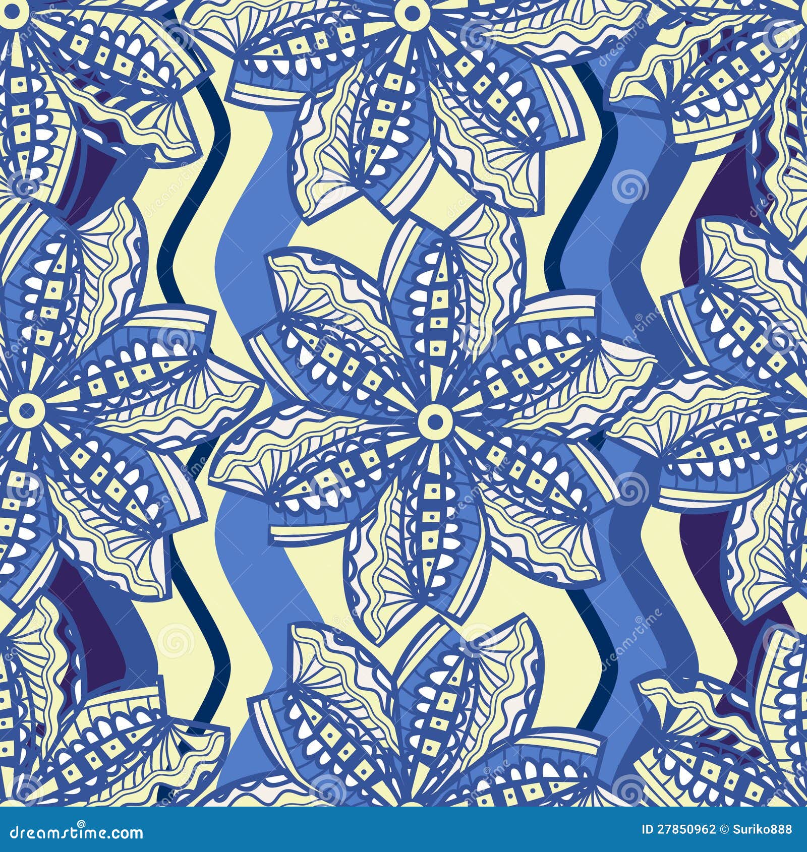 Seamless floral texture stock vector. Illustration of decor - 27850962