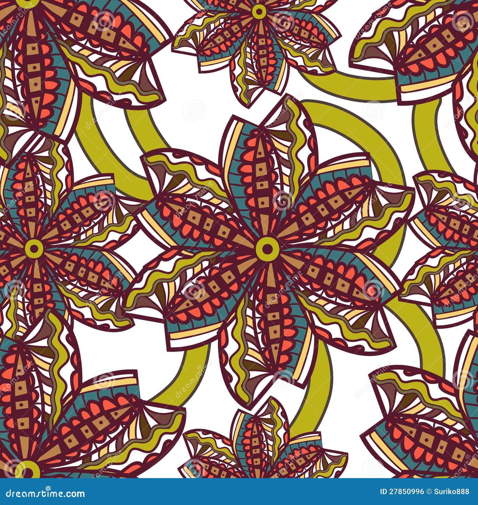 Seamless floral texture stock vector. Illustration of creative - 27850996