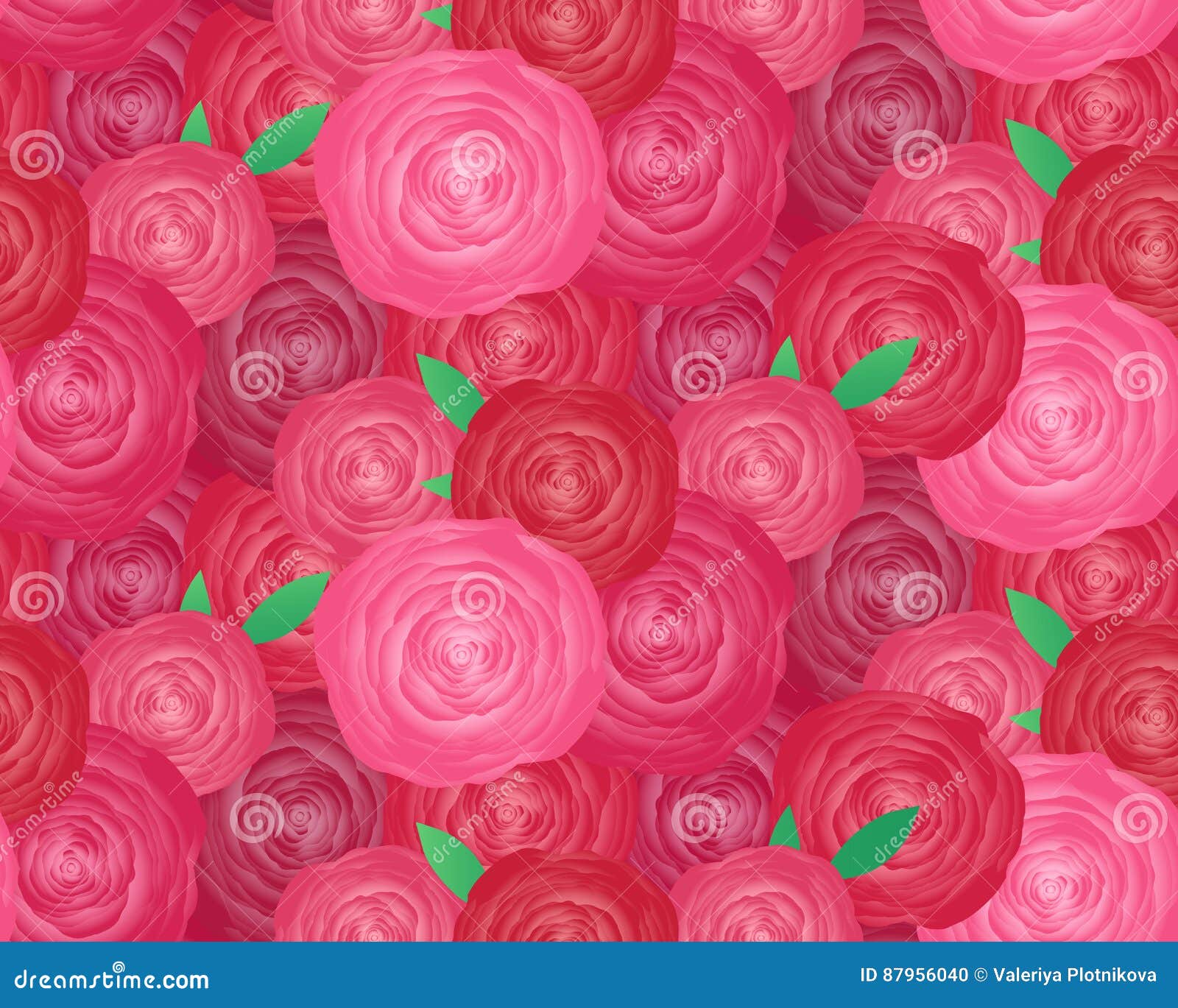 Seamless Floral Texture with Roses. Stock Vector - Illustration of ...