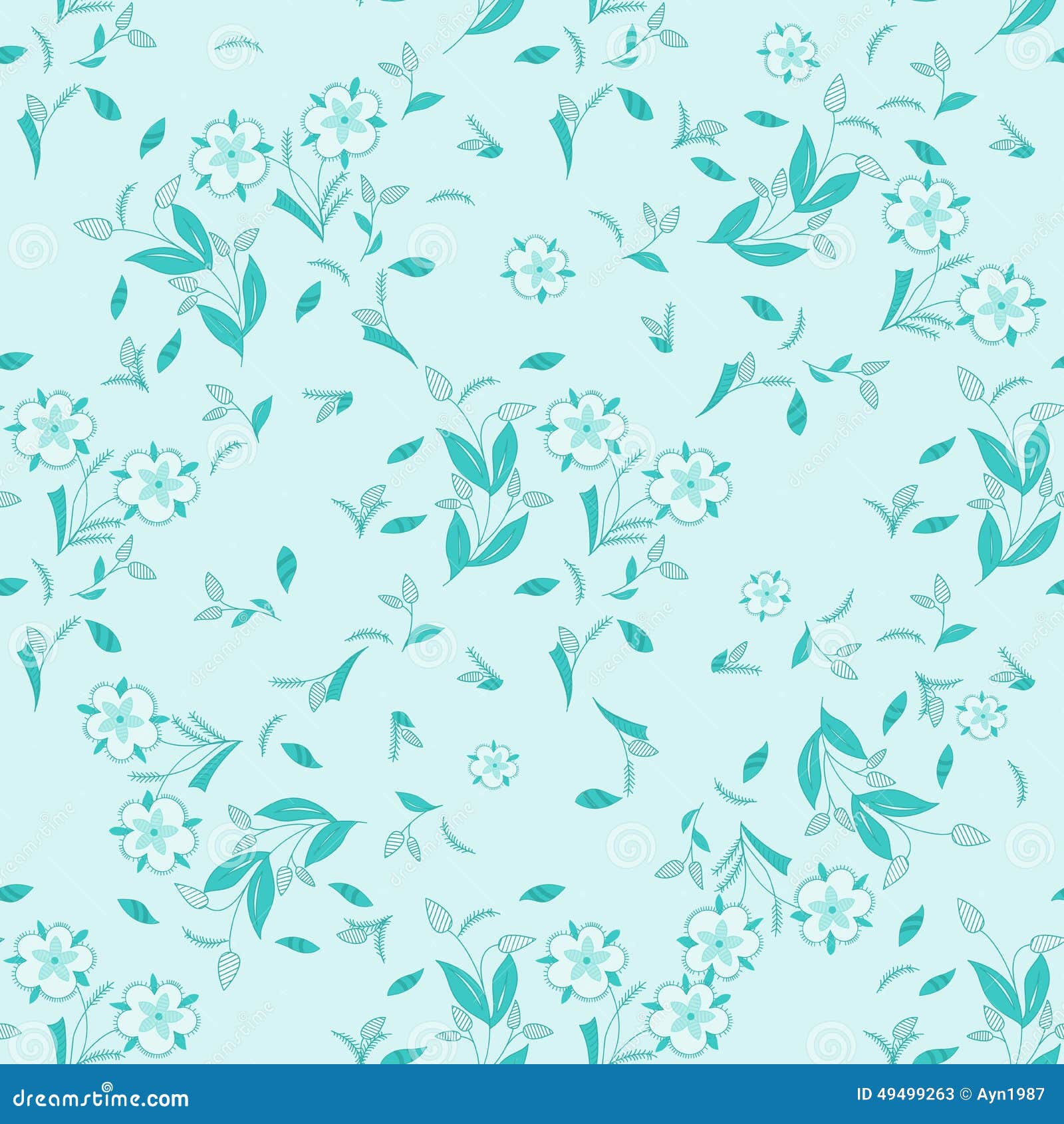 Seamless Floral Vector Pattern for Disign. Stock Illustration ...