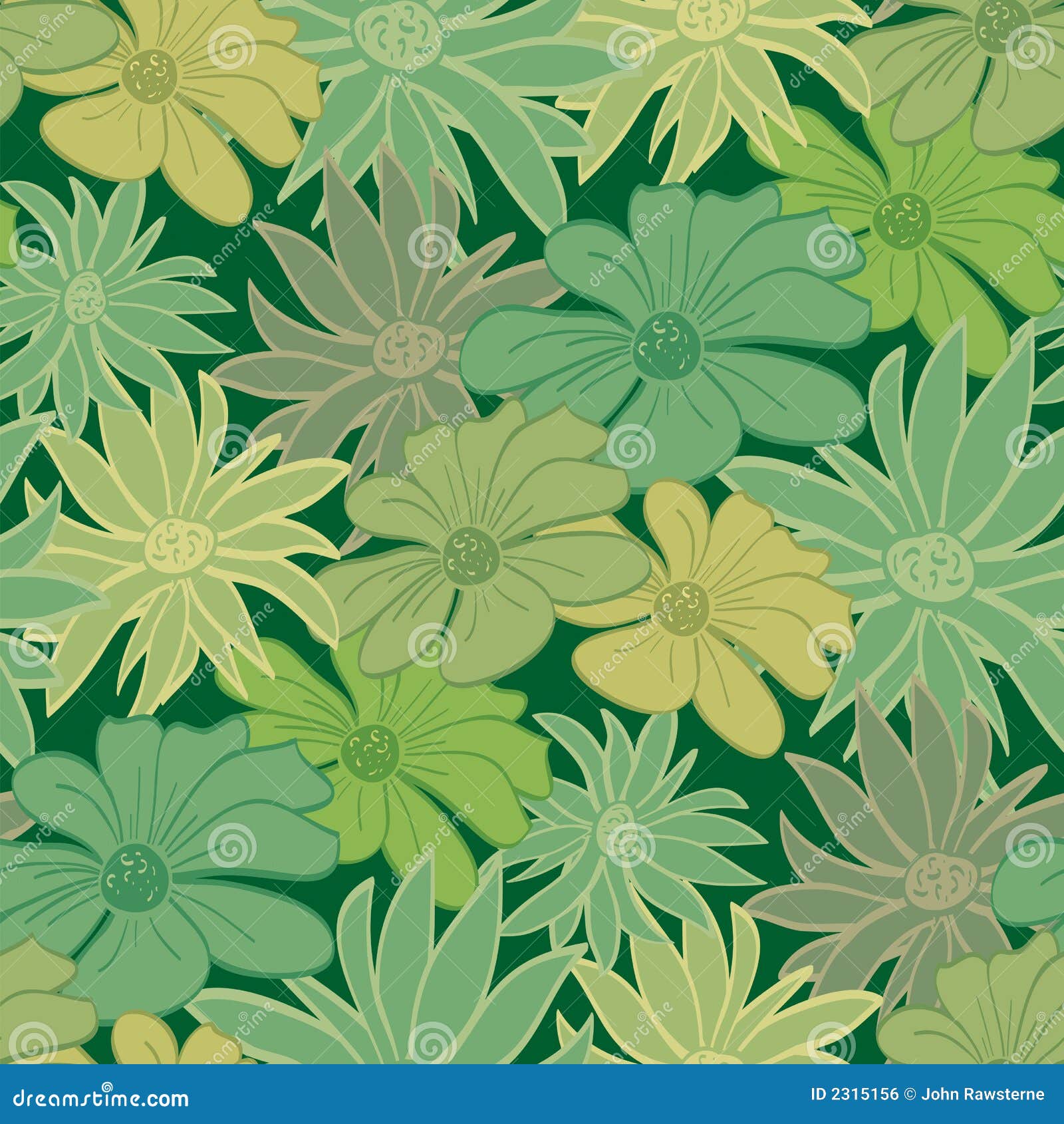 Seamless Floral Wallpaper Patt Stock Illustration - Illustration of ...