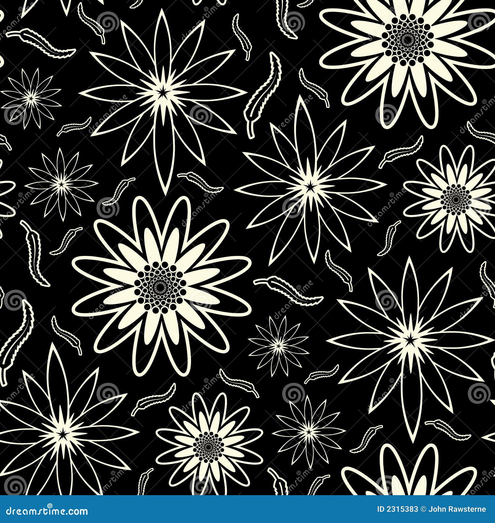 Seamless Floral Wallpaper Patt Stock Illustration - Illustration of ...