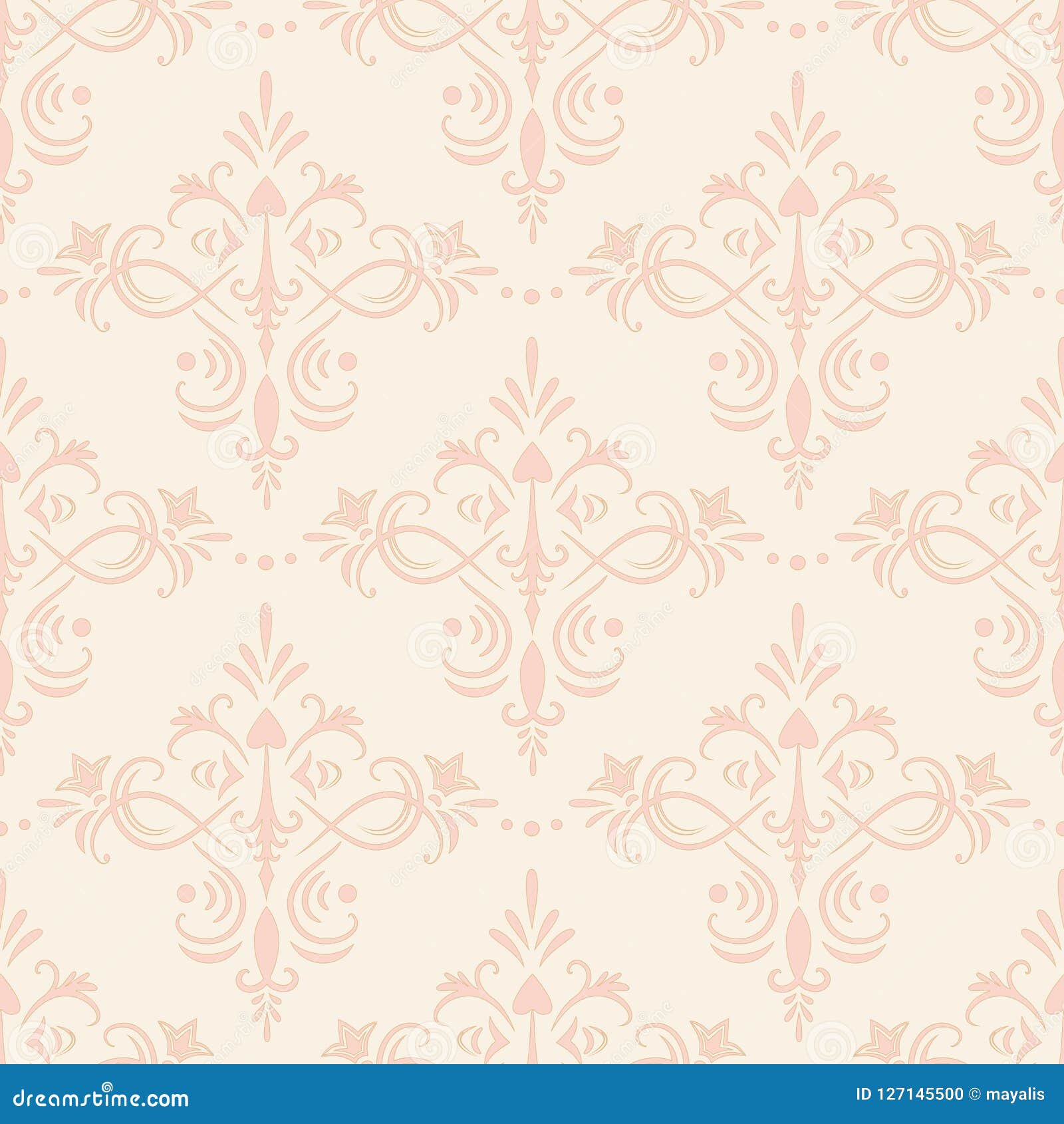 Seamless flourish pattern stock vector. Illustration of flourish ...